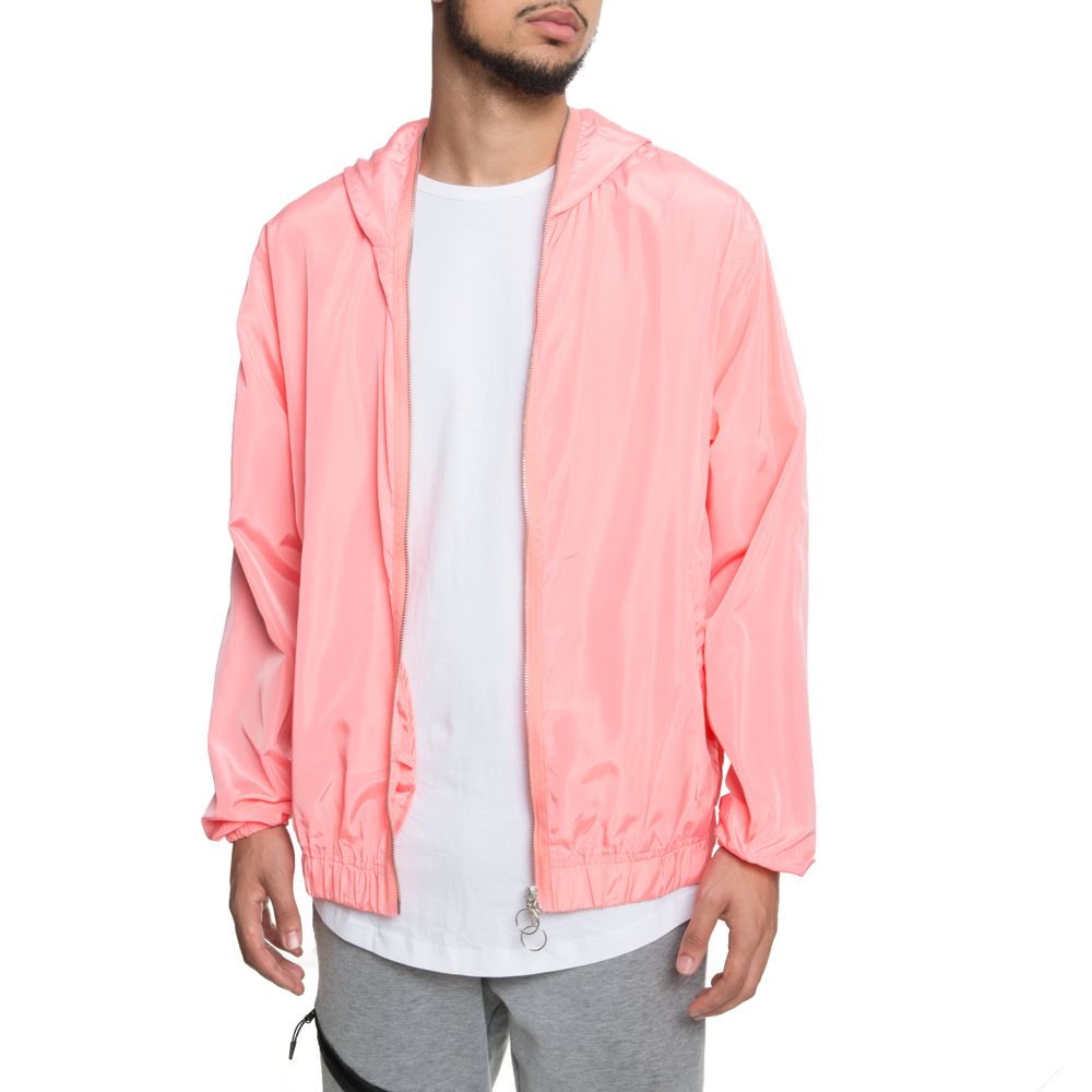 VIRGIN FULL ZIP NYLON JACKET NPINK - Shiekh
