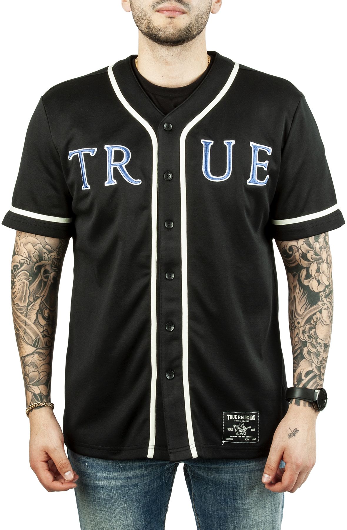 TRUE RELIGION True Baseball Jersey 106310-1001 - Shiekh