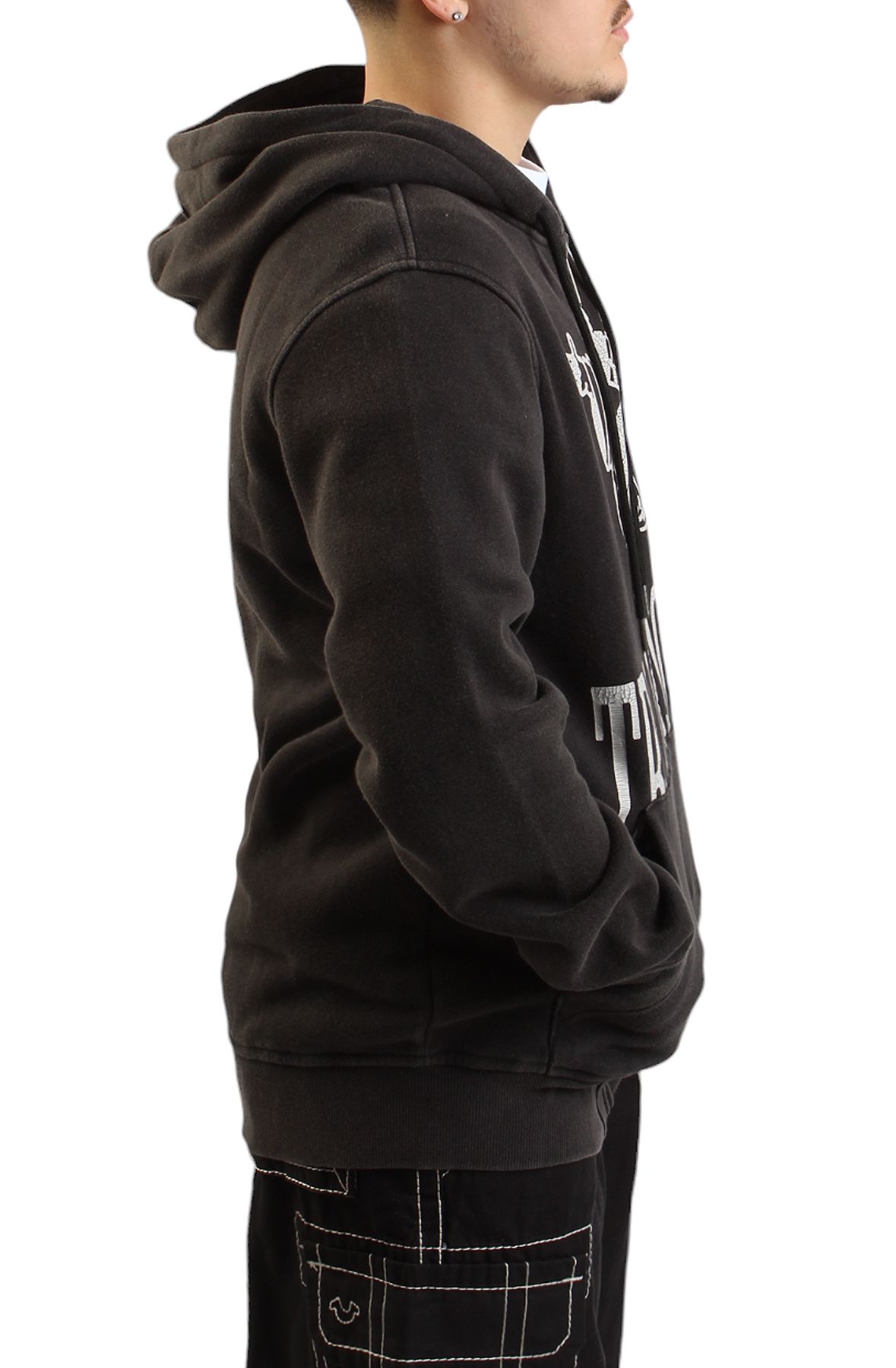 TRUE RELIGION Vintage Buddha Zip Hoodie 108791-1001 - Shiekh TRUE RELIGION Vintage Buddha Zip Hoodie 108791-1001 - Shiekh