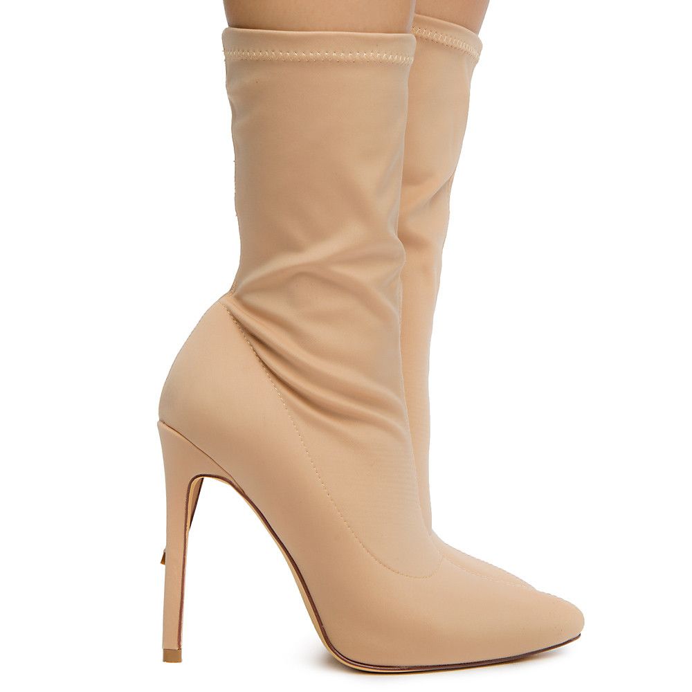 LILIANA MU-Angie-13 Mid Calf MU-ANGIE-13-NP NUDE - Shiekh