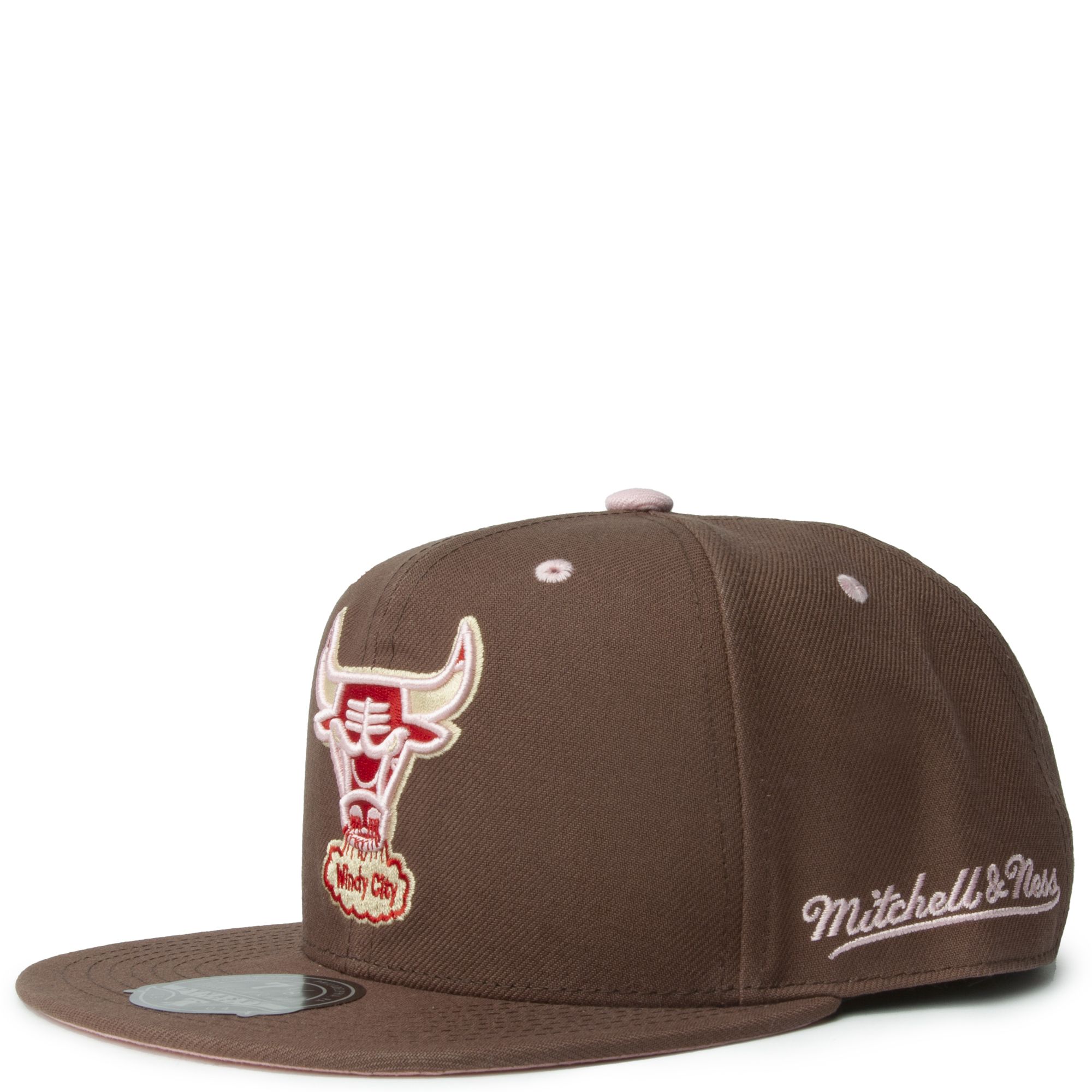 MITCHELL AND NESS Chicago Bulls NBA Sugar Bacon Fitted Hat 6HSFSH21250 ...