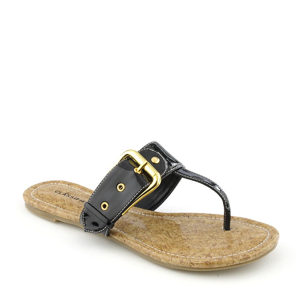 CITY CLASSIFIED Sachi-S Thong Sandal FD SACHI-S/BLACK - Shiekh