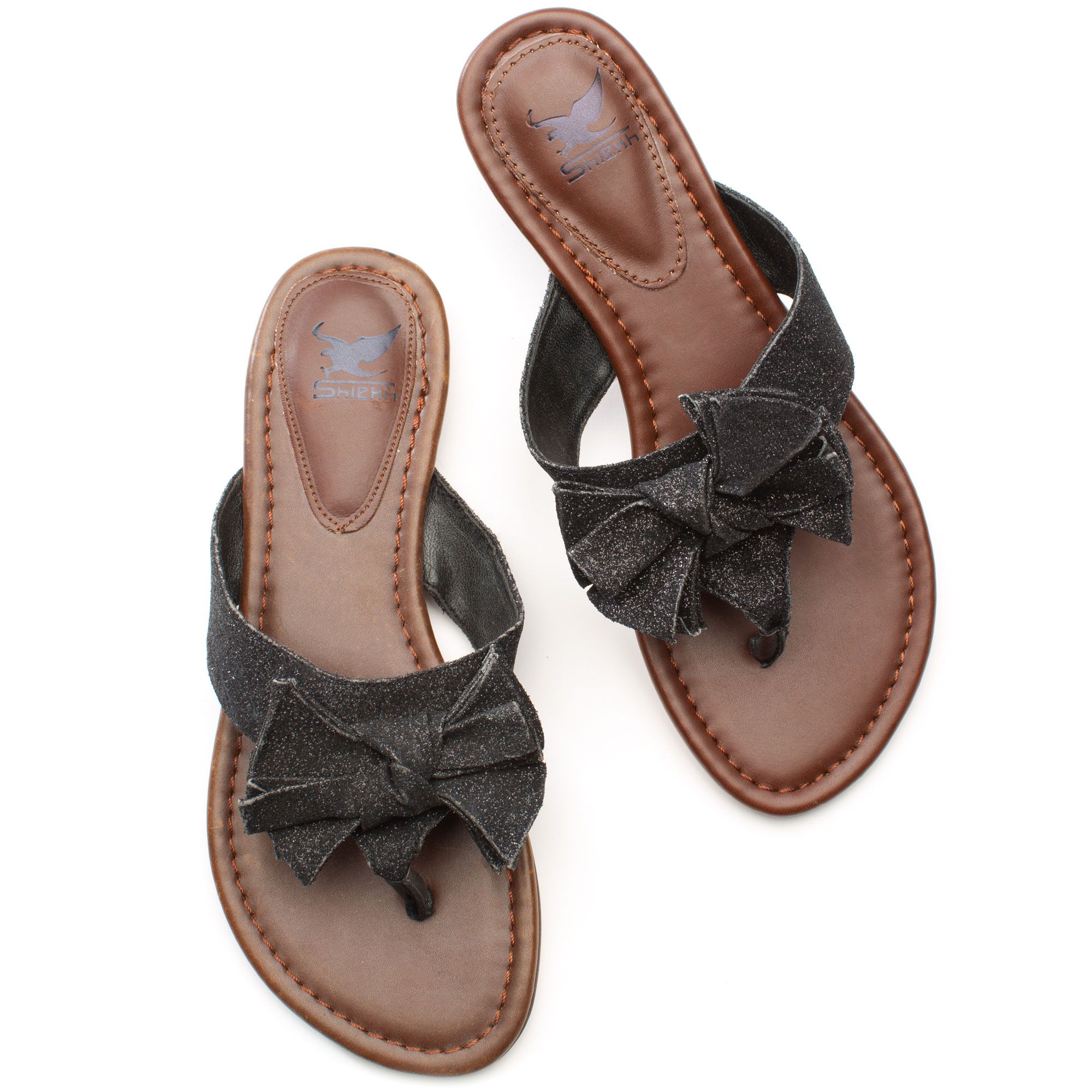 OPPO Stacy-27 Glitter Flip Flop STACY-27/BLK - Shiekh