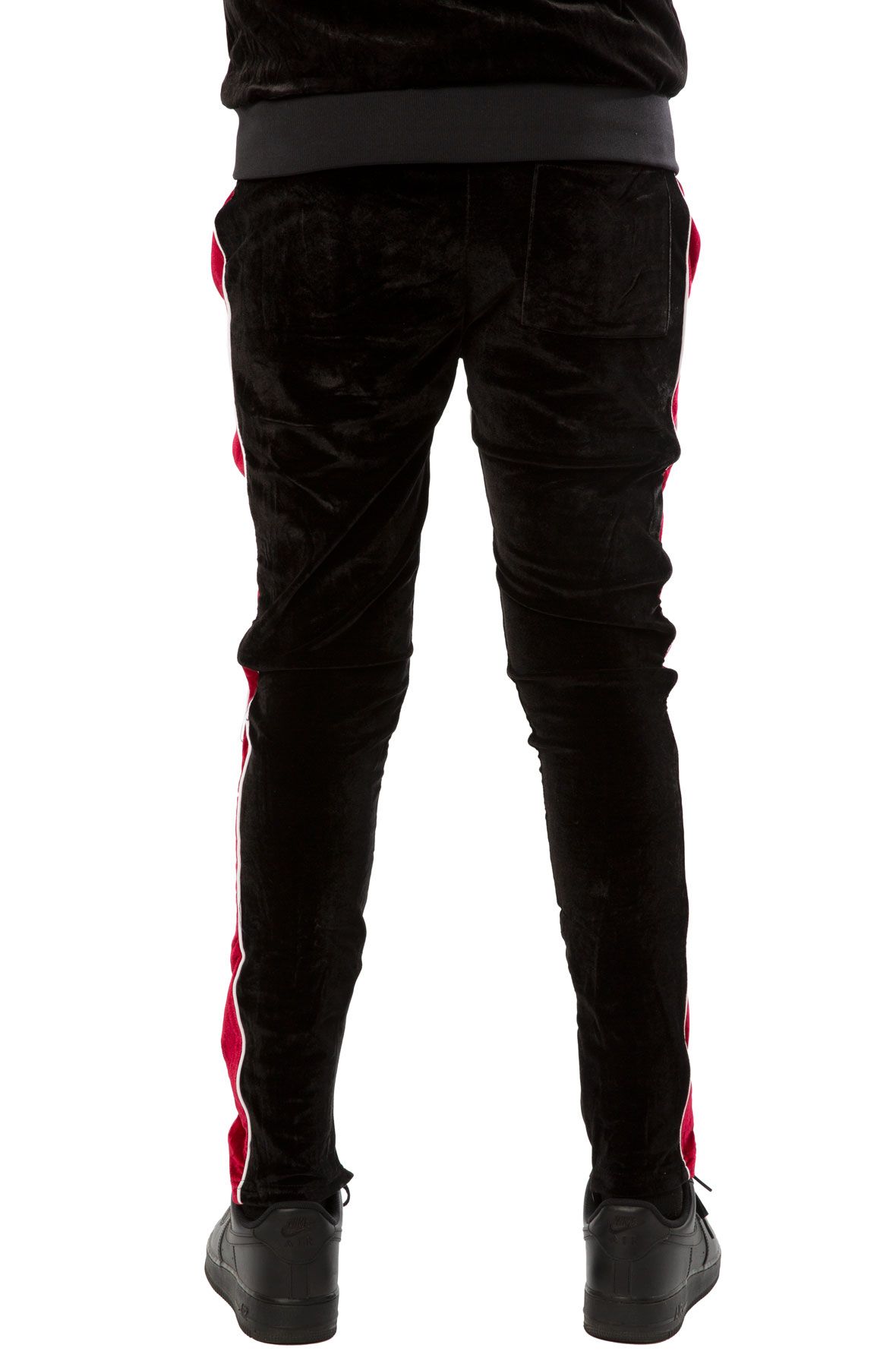 WEIV Plush Velour Track Pants TP0501-BKBR - Shiekh