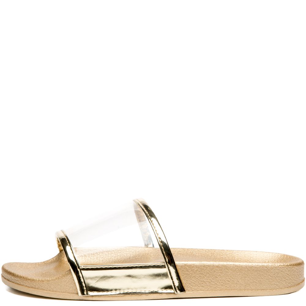 CAPE ROBBIN Moira-11 Slides MOIRA-11/GOLD - Shiekh