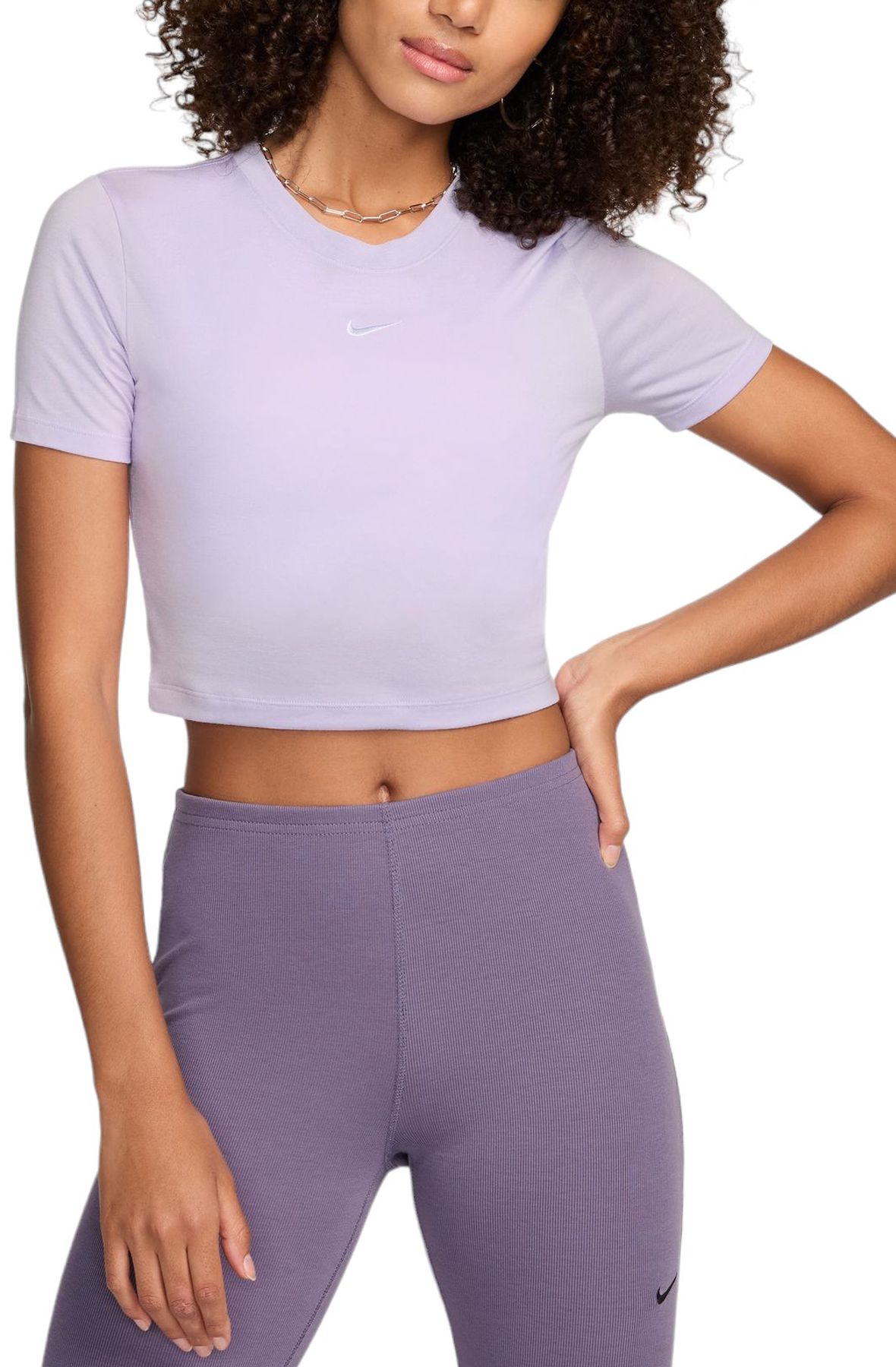 NIKE Sportswear Essential Slim Cropped T-Shirt FB2873 511 - Shiekh