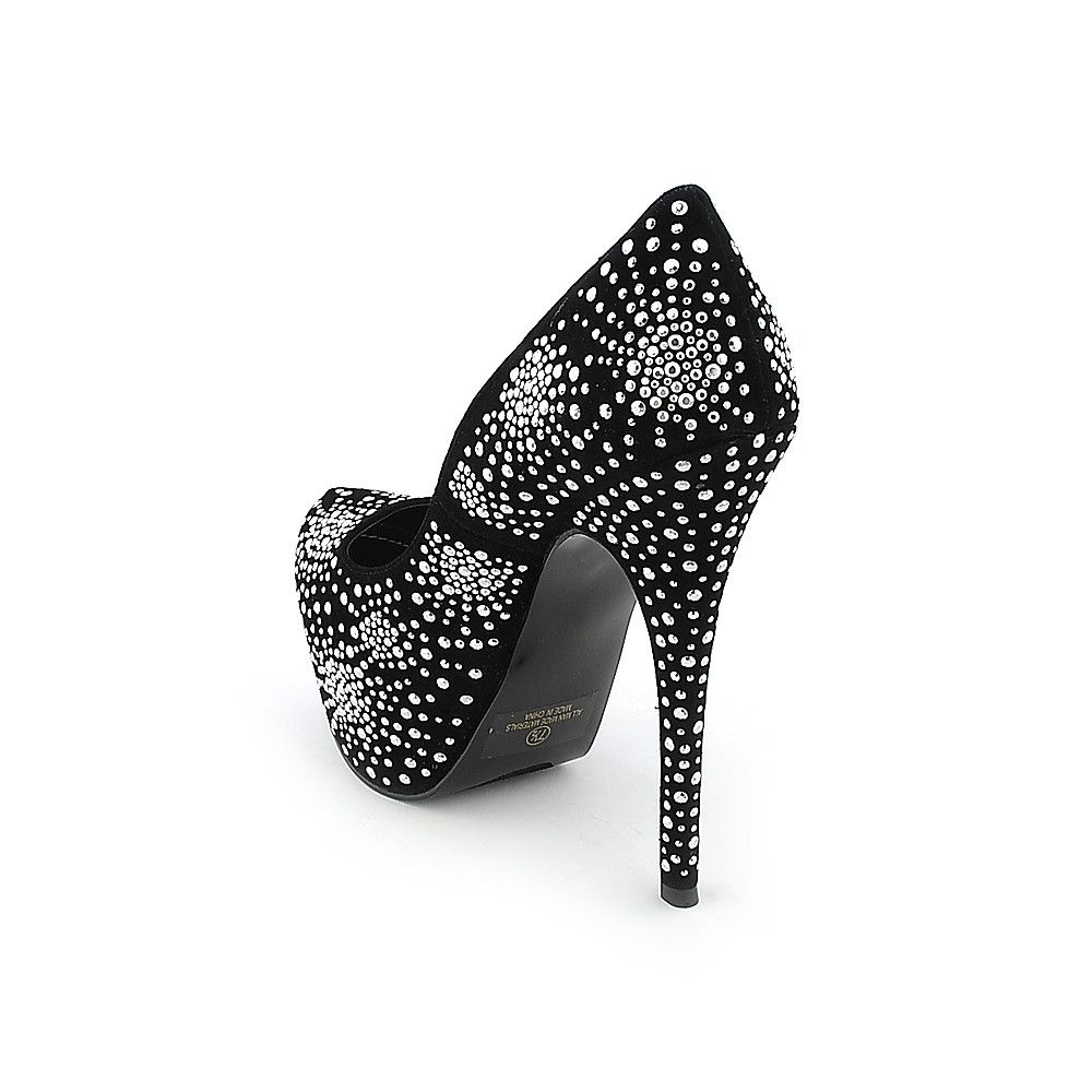 SHIEKH Stiletto Heel 018 079/BLK VLVT - Shiekh