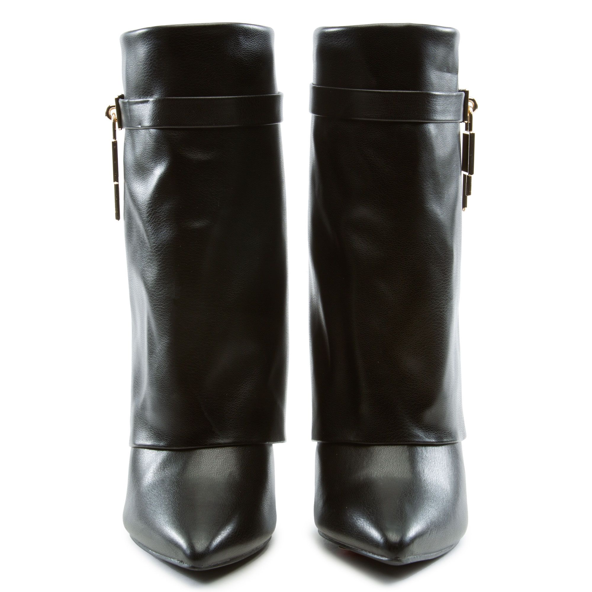 LILIANA Banks-6 Drape Over Heel Boot BANKS-6-BLK - Shiekh