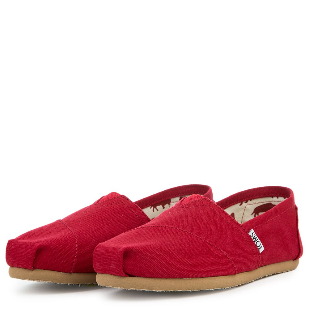 TOMS Toms Classic Canvas Women's Flats 001001B07 RED - Shiekh