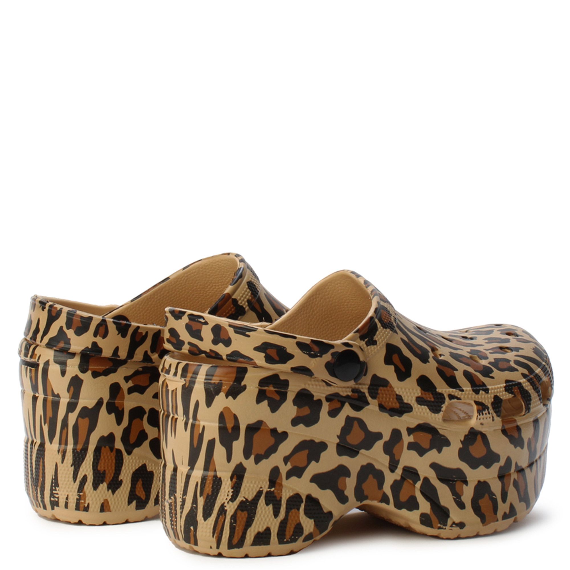 CAPE ROBBIN Gardener Platform Clog GARDENER-LEOP - Shiekh