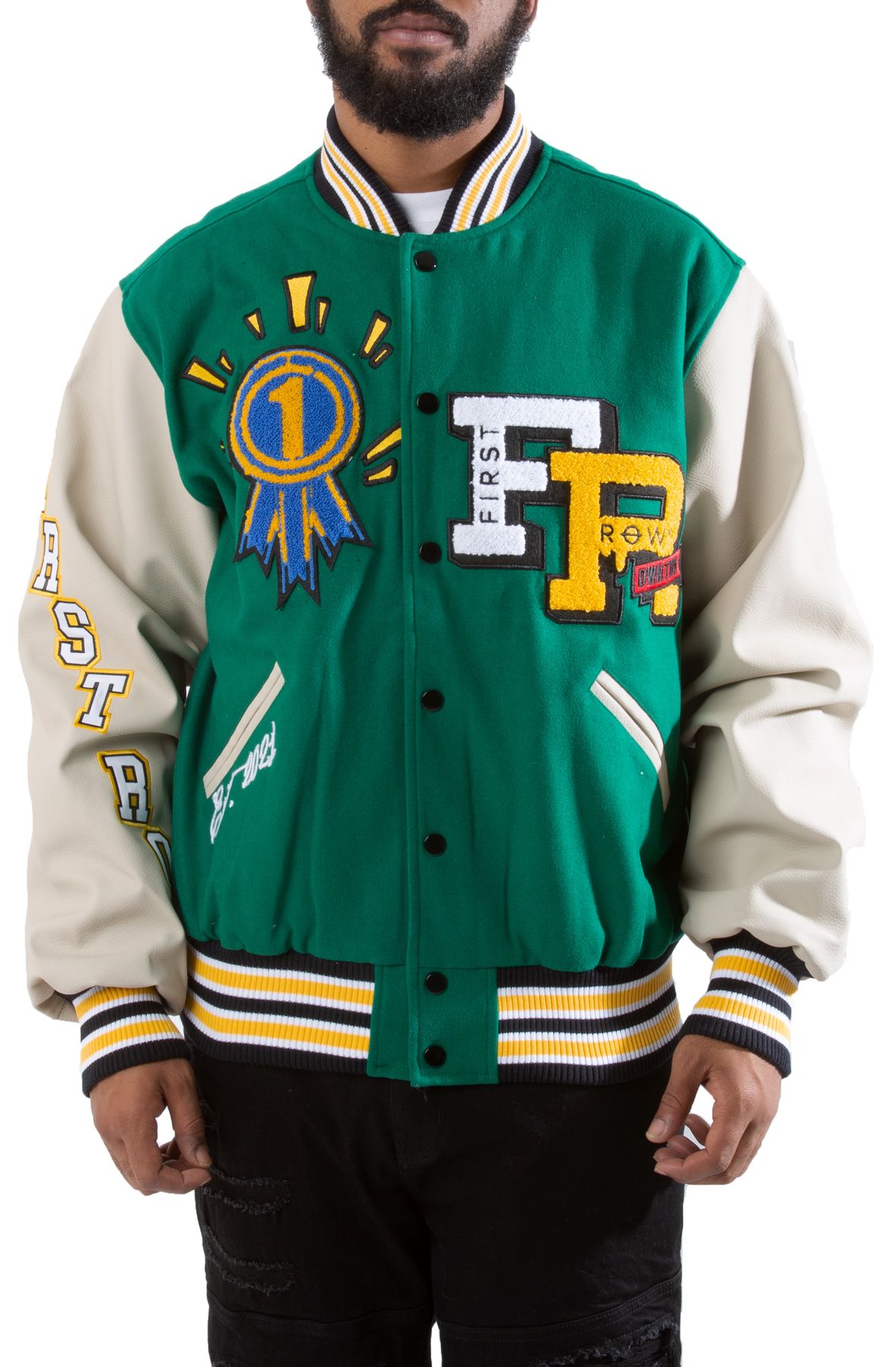 Trophies Varsity Jacket FRJ0004-GRN - Shiekh