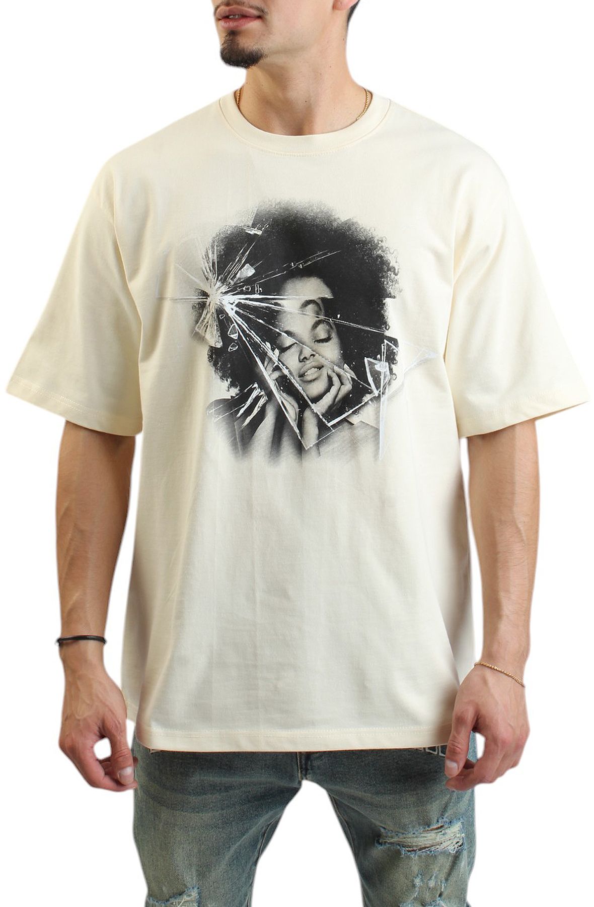 PAPER PLANES Little Broken Heavyweight Oversized T-Shirt 200479-EGG ...