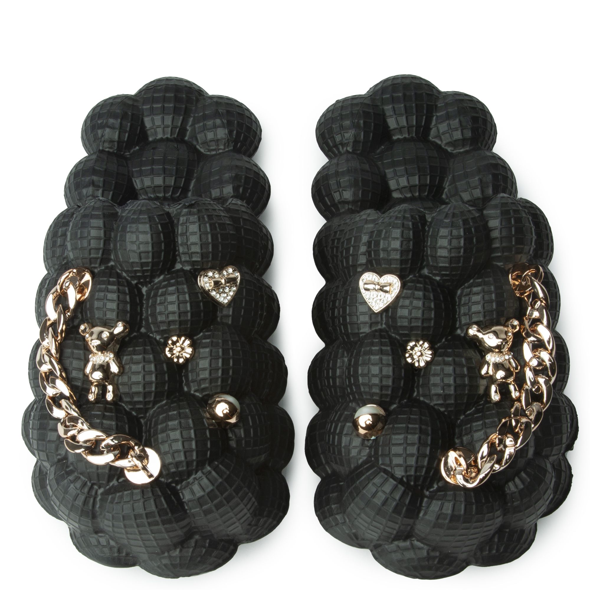 SHIEKH Jelly Bubble Sandal VALENCIA-005-BLK - Shiekh
