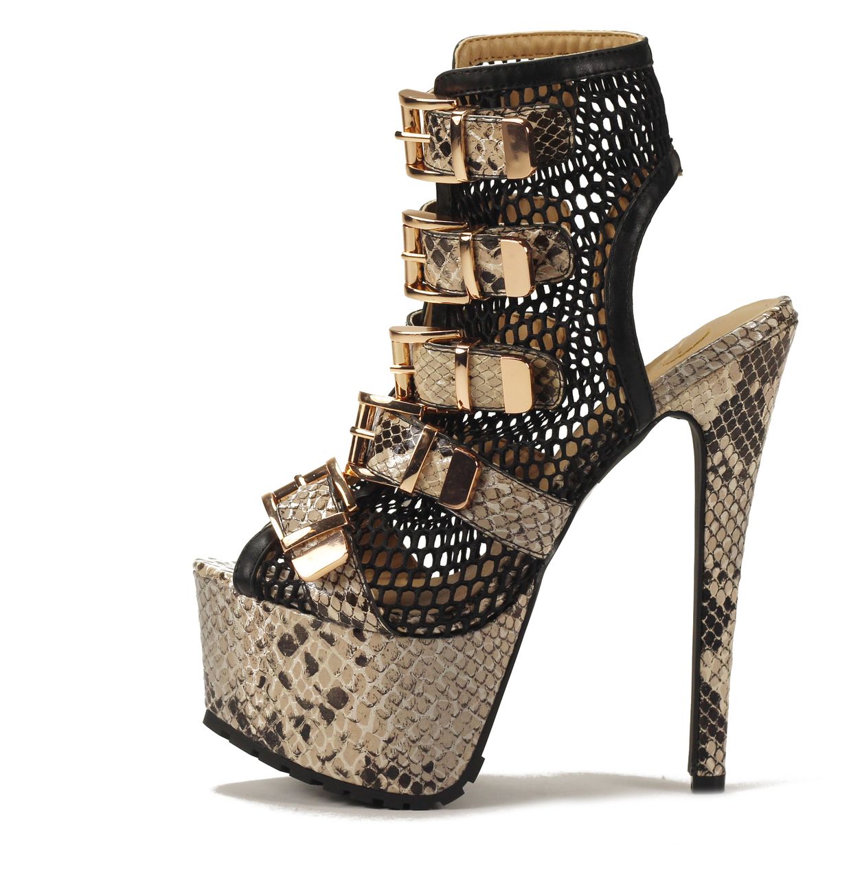 JC DOSSIER Privileged by J.C. Dossier: Vlush Tan Fishnet Bootie VLUSH ...