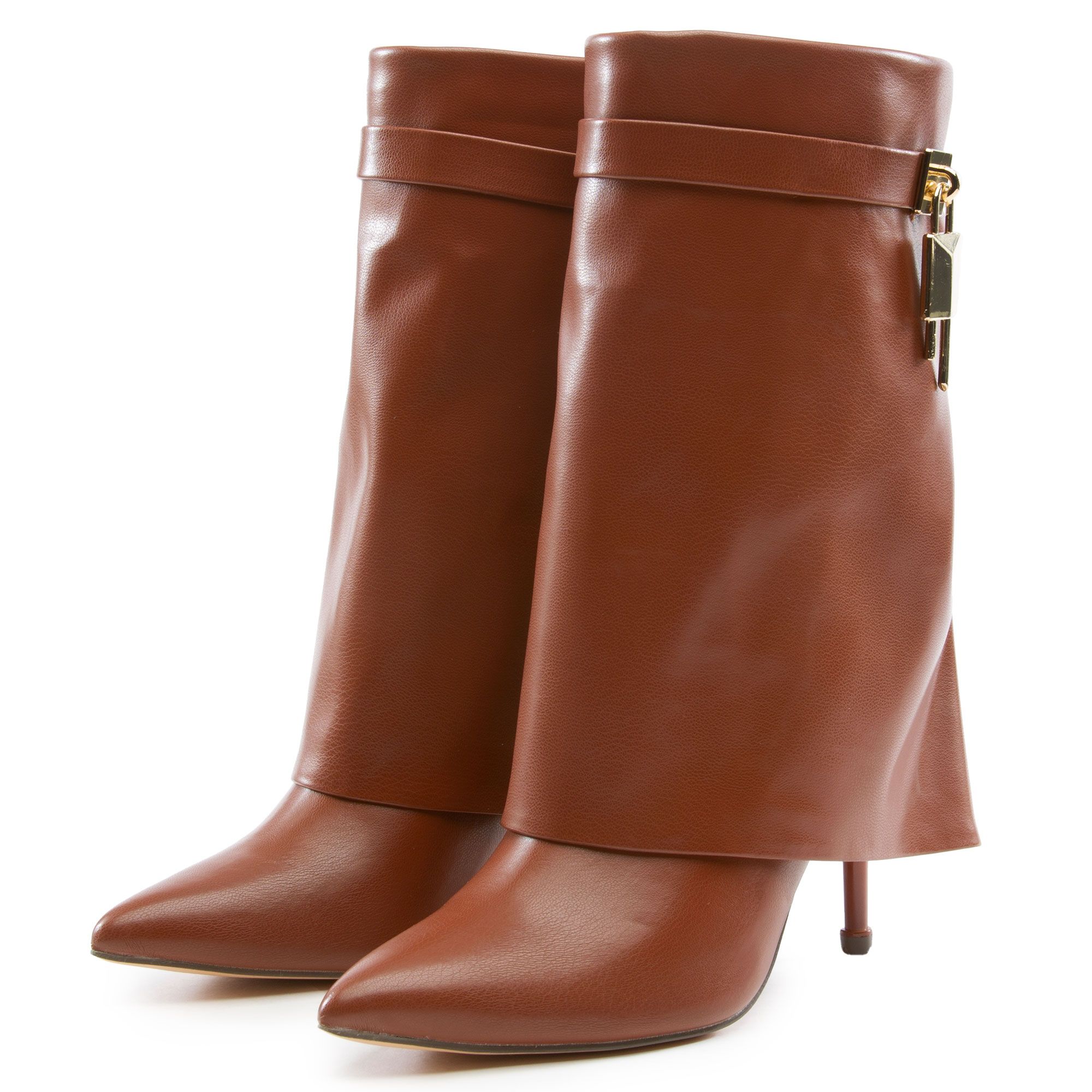 LILIANA Banks-6 Drape Over Heel Boot BANKS-6-COGN - Shiekh