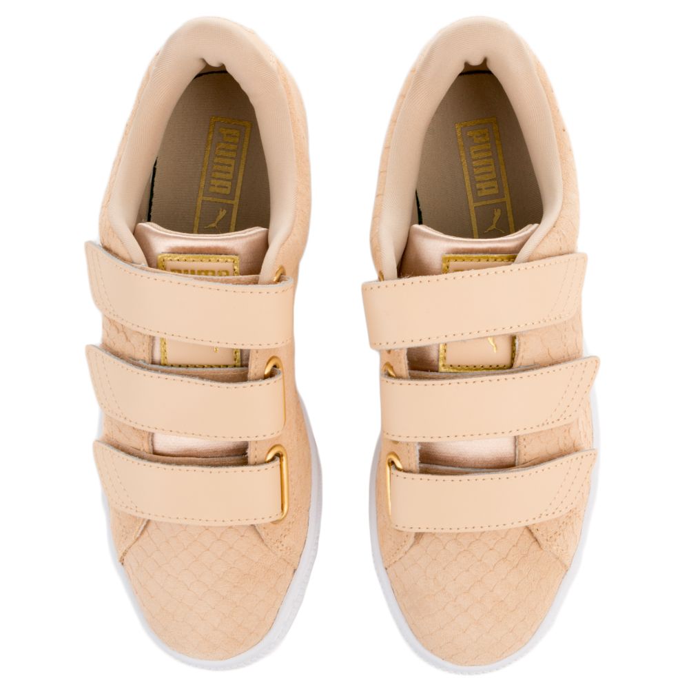 PUMA Women's Basket Strap Exoticskin Natural Vachetta Sneaker 36270703 ...