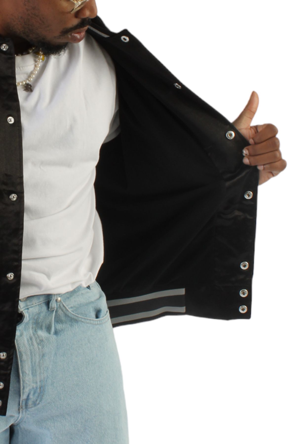 HUF Galactic Stack Baseball Jacket JK00409 - Shiekh