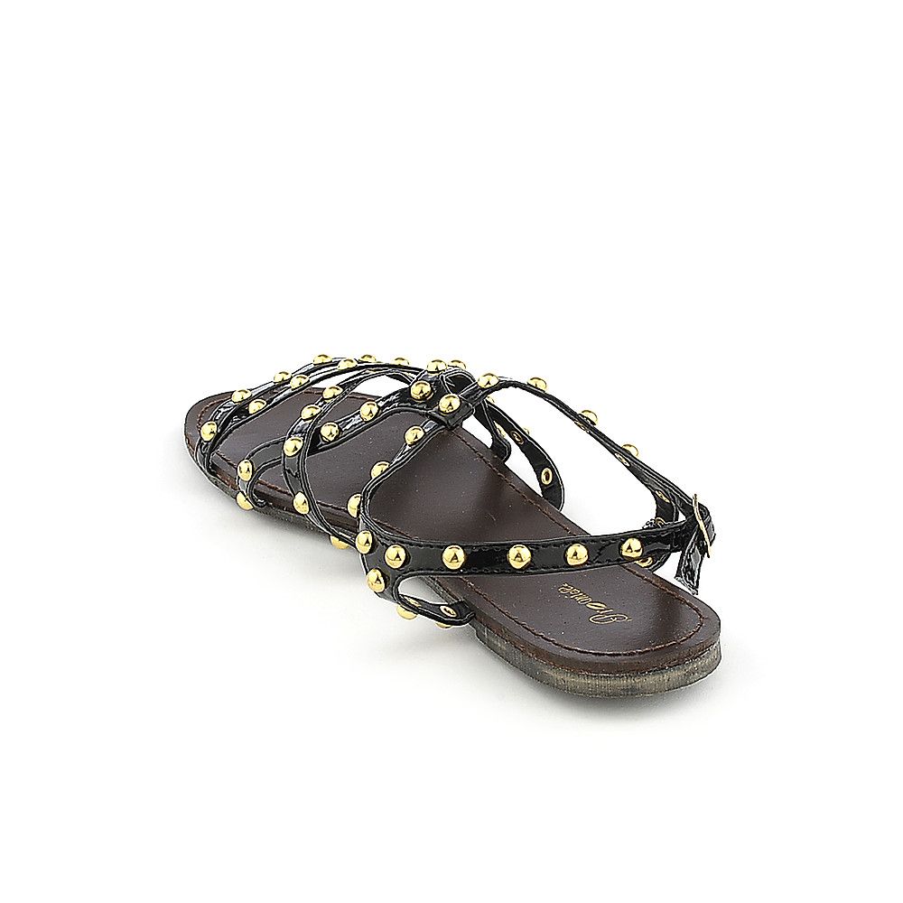 PROMISE Dada Flat Strappy Sandal DADA-BLK/BLK - Shiekh