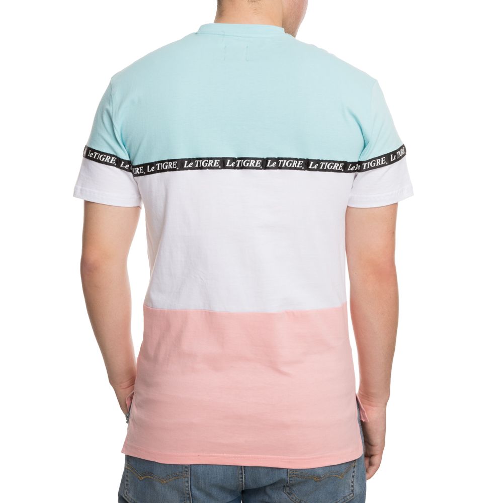 LE TIGRE CORP. TRI COLOR T-SHIRT LT-46-RS PATTERNED - Shiekh