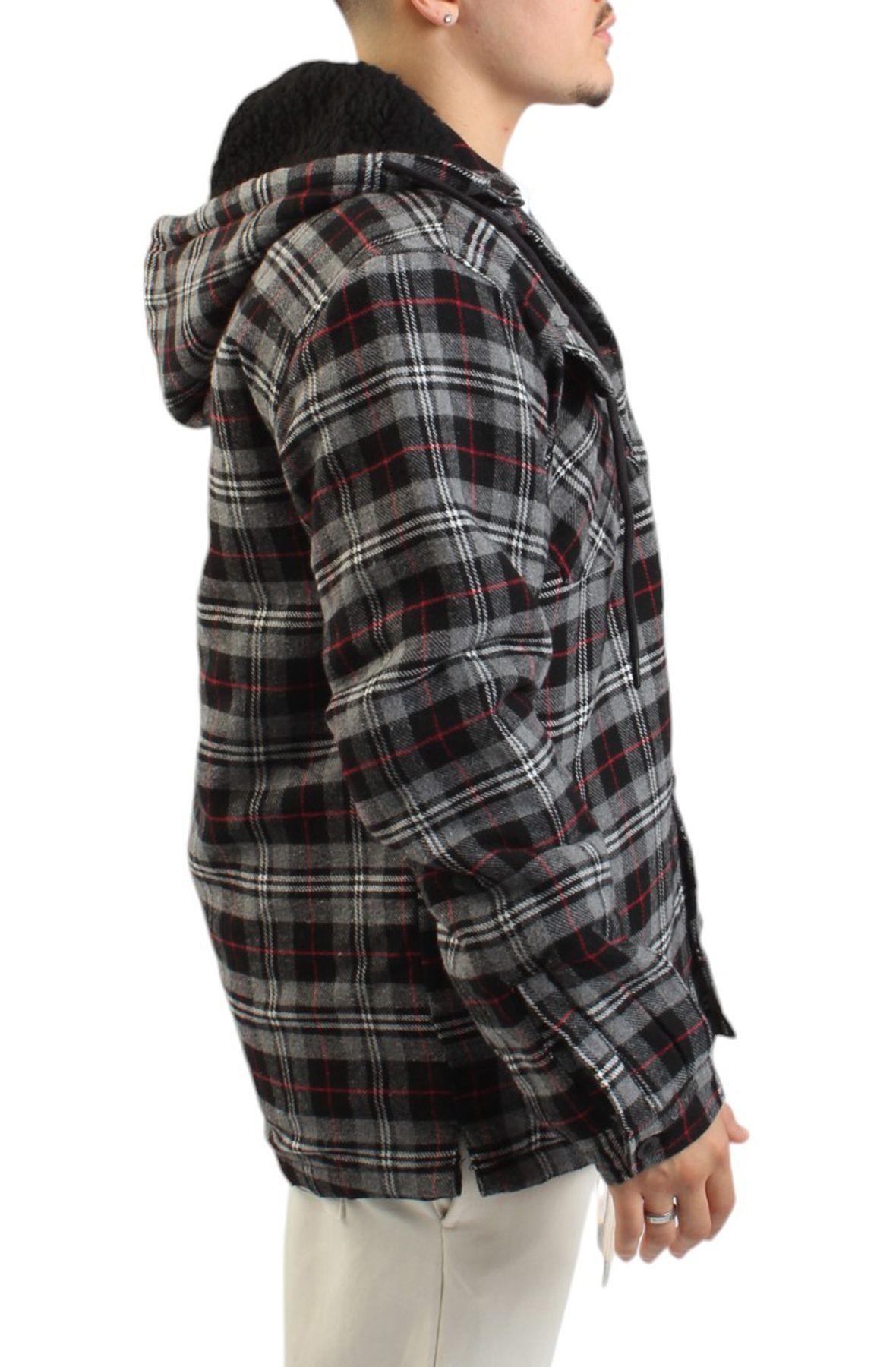 SHIEKH Ultra Heavy Flannel SHK-ATXHOODSHIRT-BLK - Shiekh SHIEKH Ultra Heavy Flannel SHK-ATXHOODSHIRT-BLK - Shiekh
