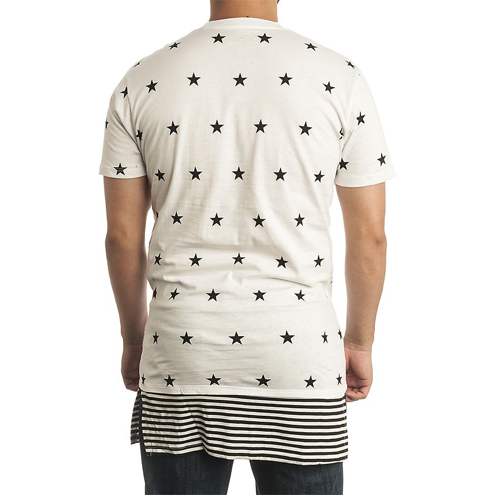 NEFF INC Stars Drop Tail T-Shirt 15SS26STW - Shiekh