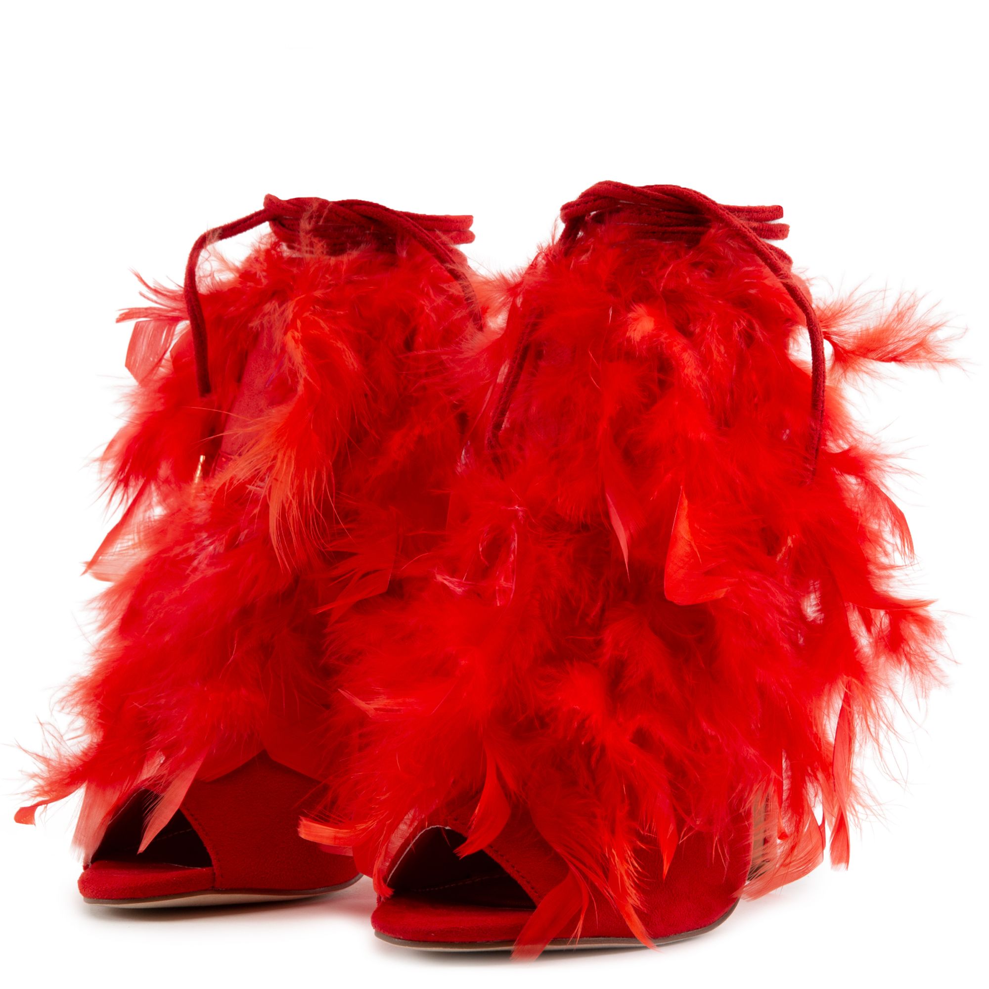 LILIANA Arabella-1 Feather All Over Heels ARABELLA-1-RED - Shiekh