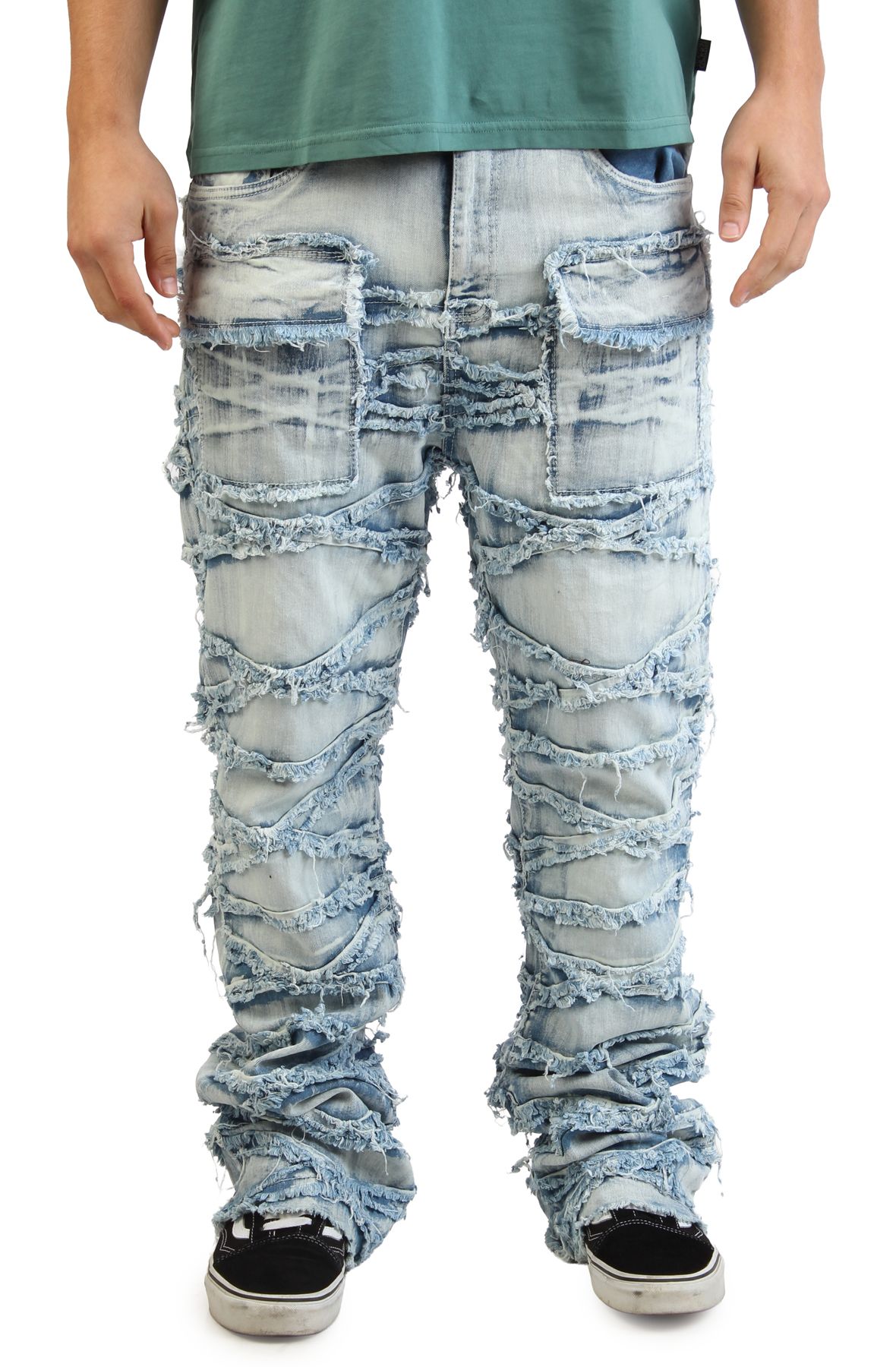 REBEL MINDS Shreddator V2 Jeans G52-641LVN - Shiekh