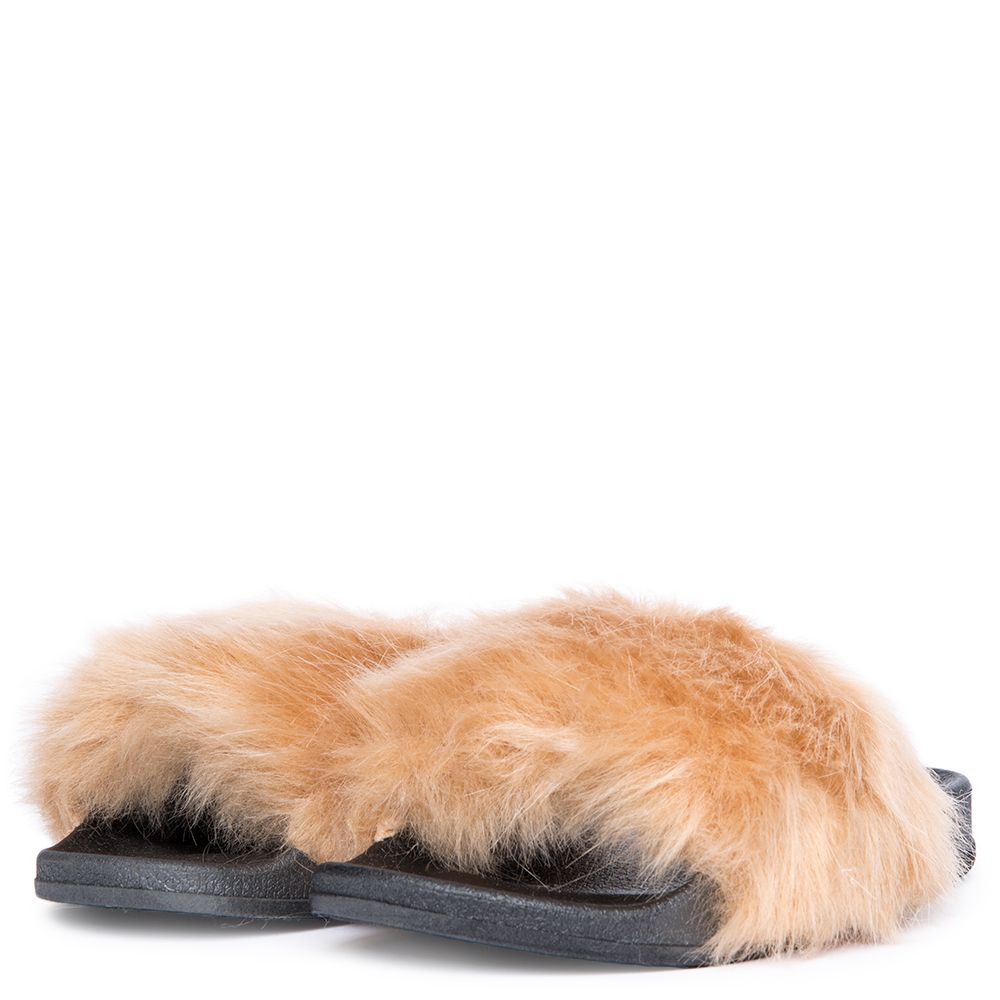 CAPE ROBBIN Moira-5 Women's Slides MOIRA-5/BEIGE - Shiekh