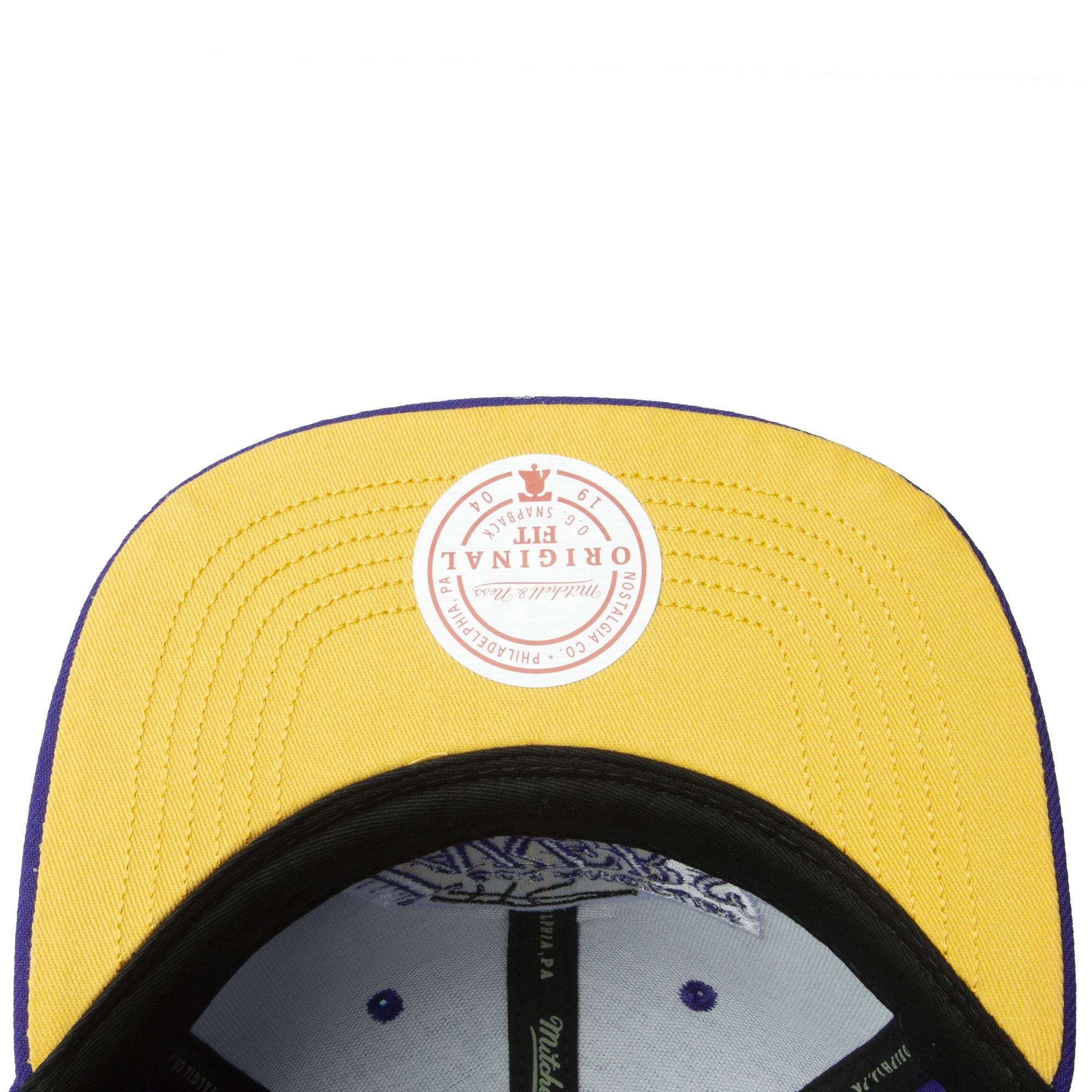 MITCHELL AND NESS NBA Los Angeles Lakers Snapback 6HSSMM21129-LALPURP ...