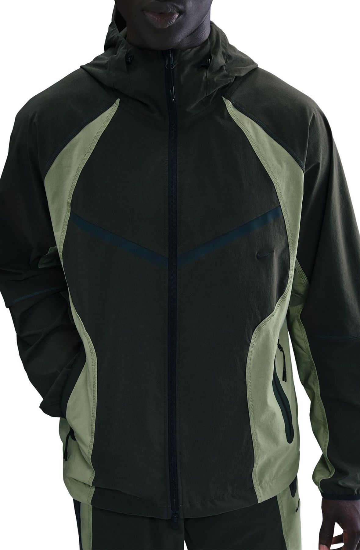NIKE Tech Dri-FIT Woven Color-Block Windrunner Loose Jacket IH8461 355 ...