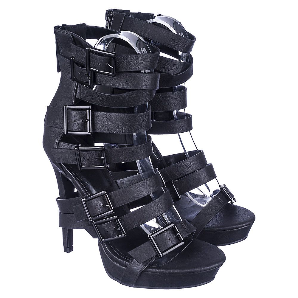 POSH Women's Stay Close Strappy High Heel STAY CLOSE/BLACK - Shiekh