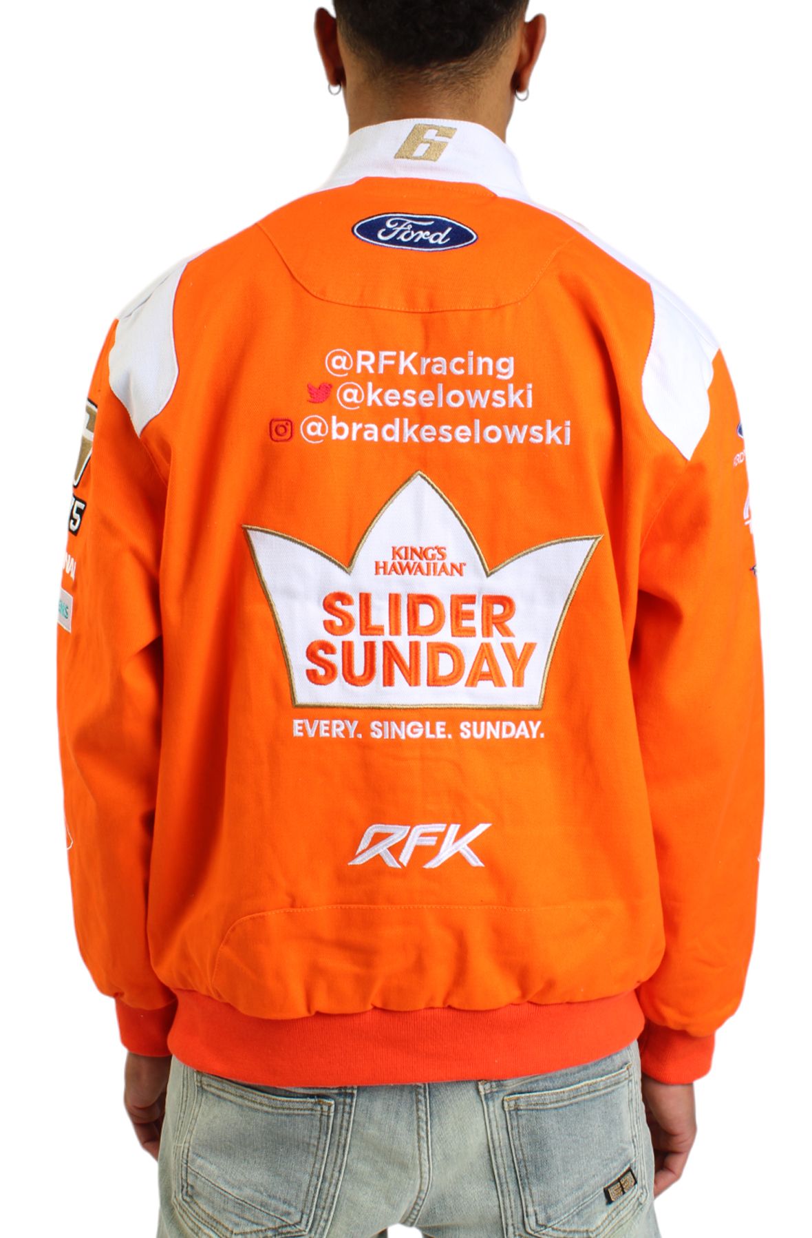 JH DESIGN Kings Hawaiian Nascar Jacket BK0303KH23-ORG - Shiekh
