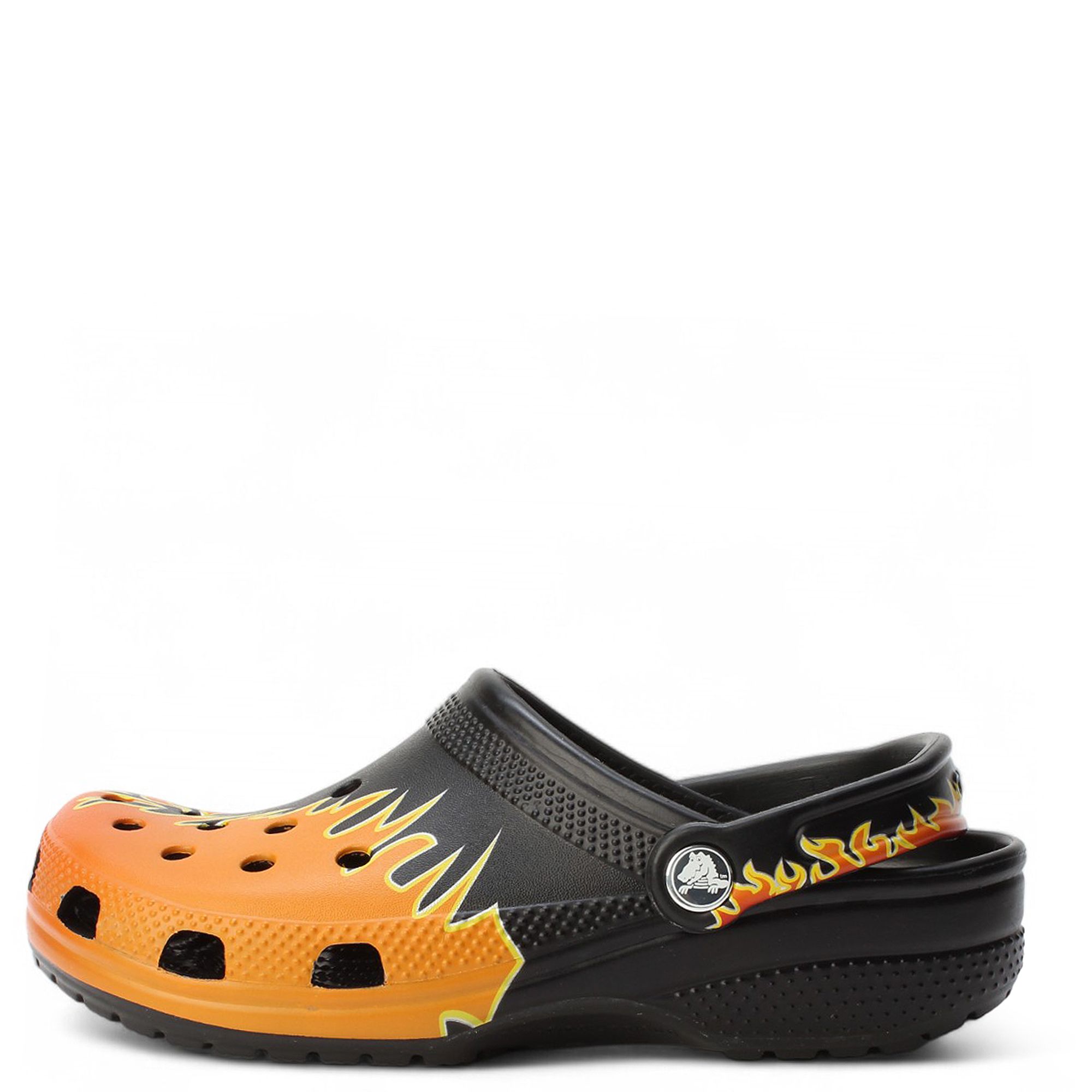 CROCS Grade-School Classic Flames Clog 210993-0C4 - Shiekh
