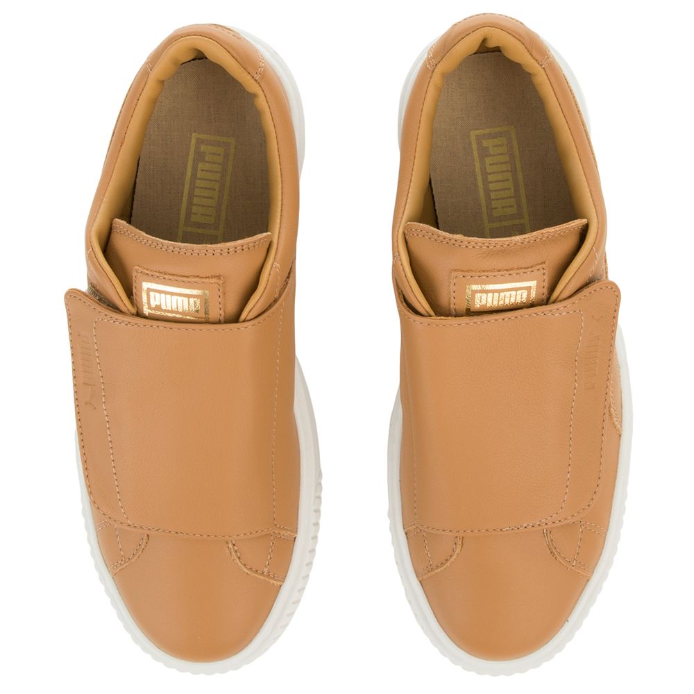 PUMA Basket Platform Big Strap Cinnamon Women's Sneaker 36412303 - Shiekh