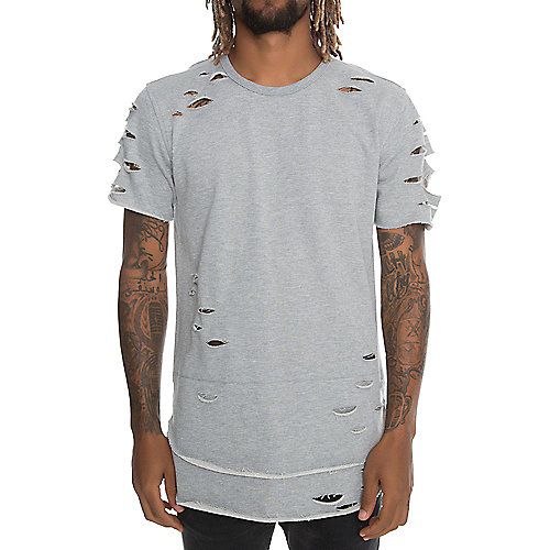 FBRK Men's Ripped Tee JG 7154 HG - Shiekh