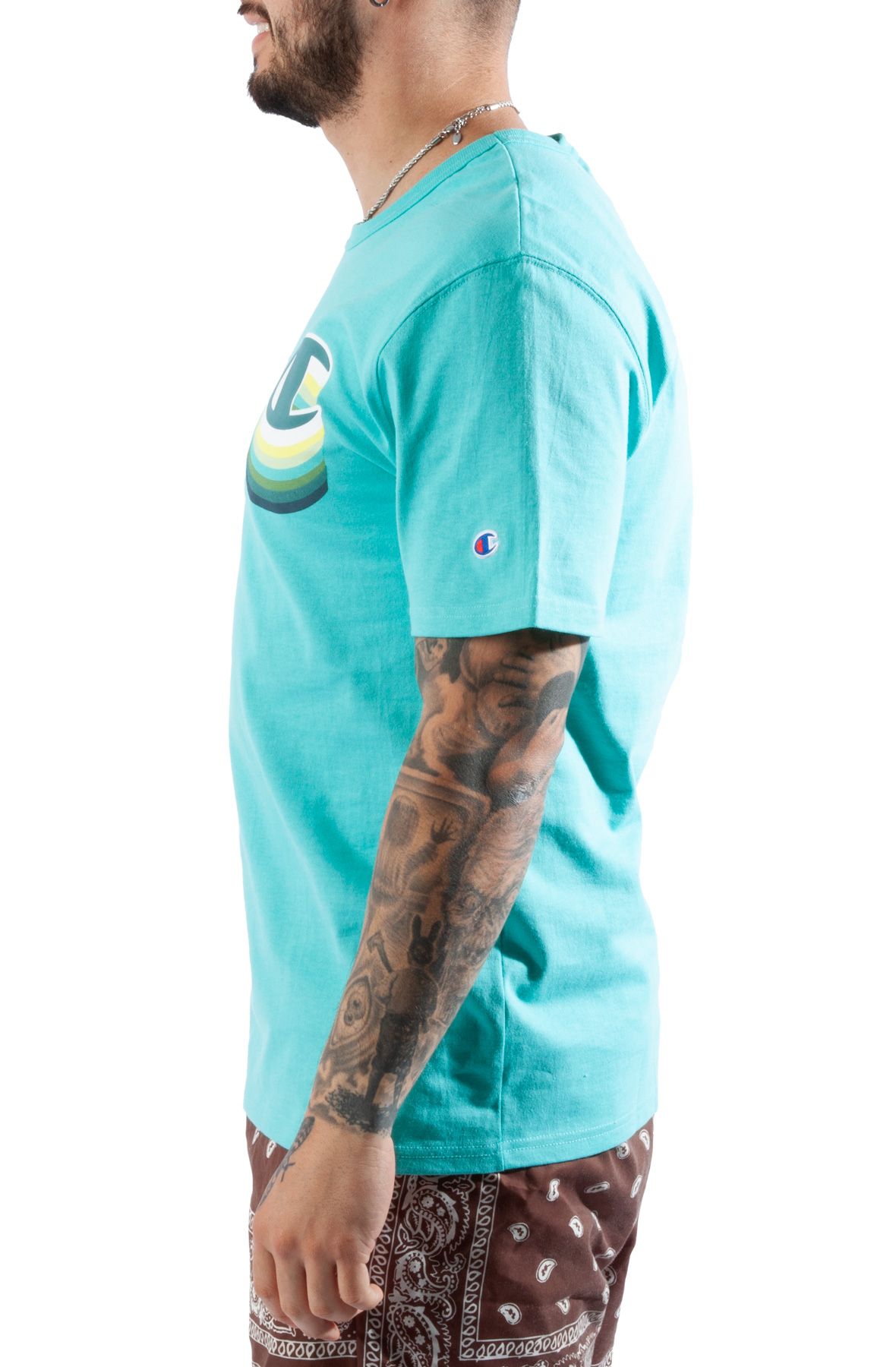 CHAMPION Heritage Logo T-Shirt GT19586BOA-60B - Shiekh