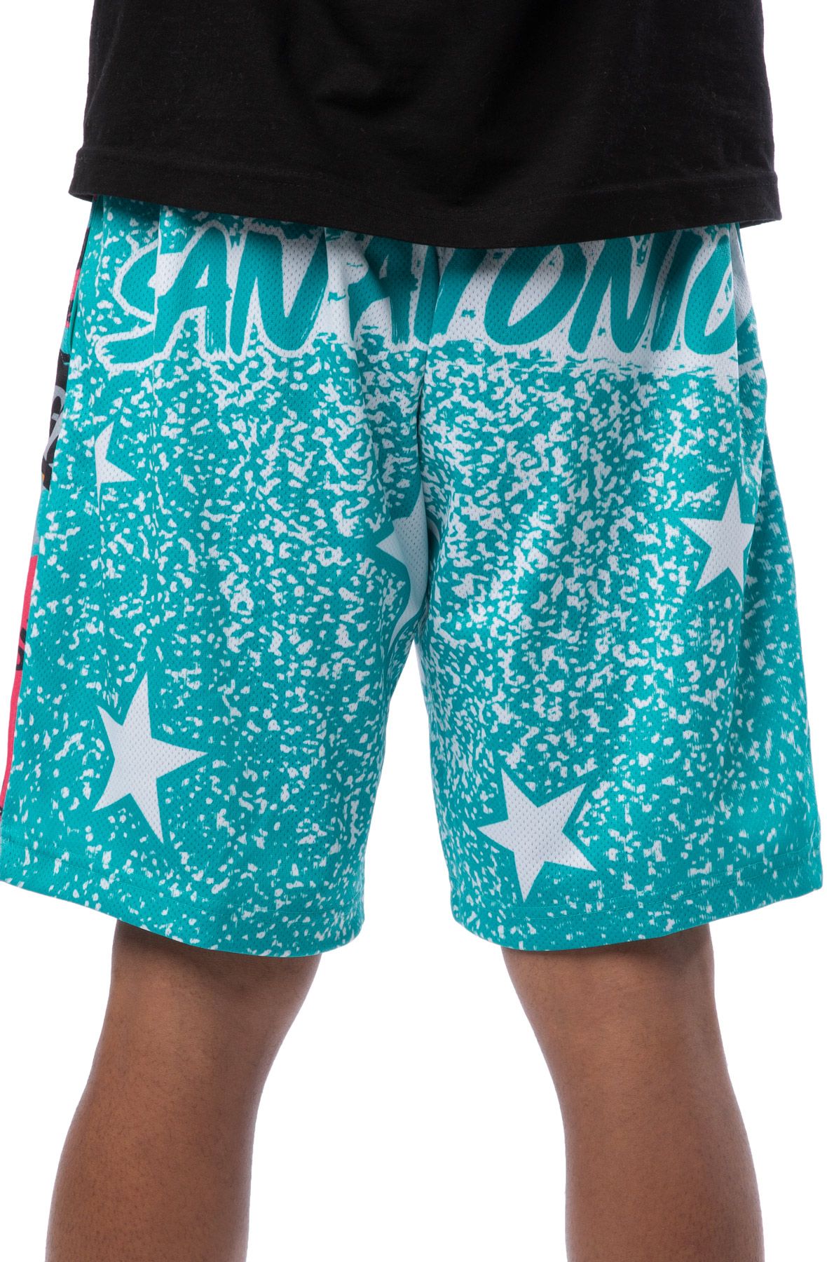 MITCHELL AND NESS NBA All Star Mesh Shorts SHORAJ19064-ASGTEAL96 - Shiekh