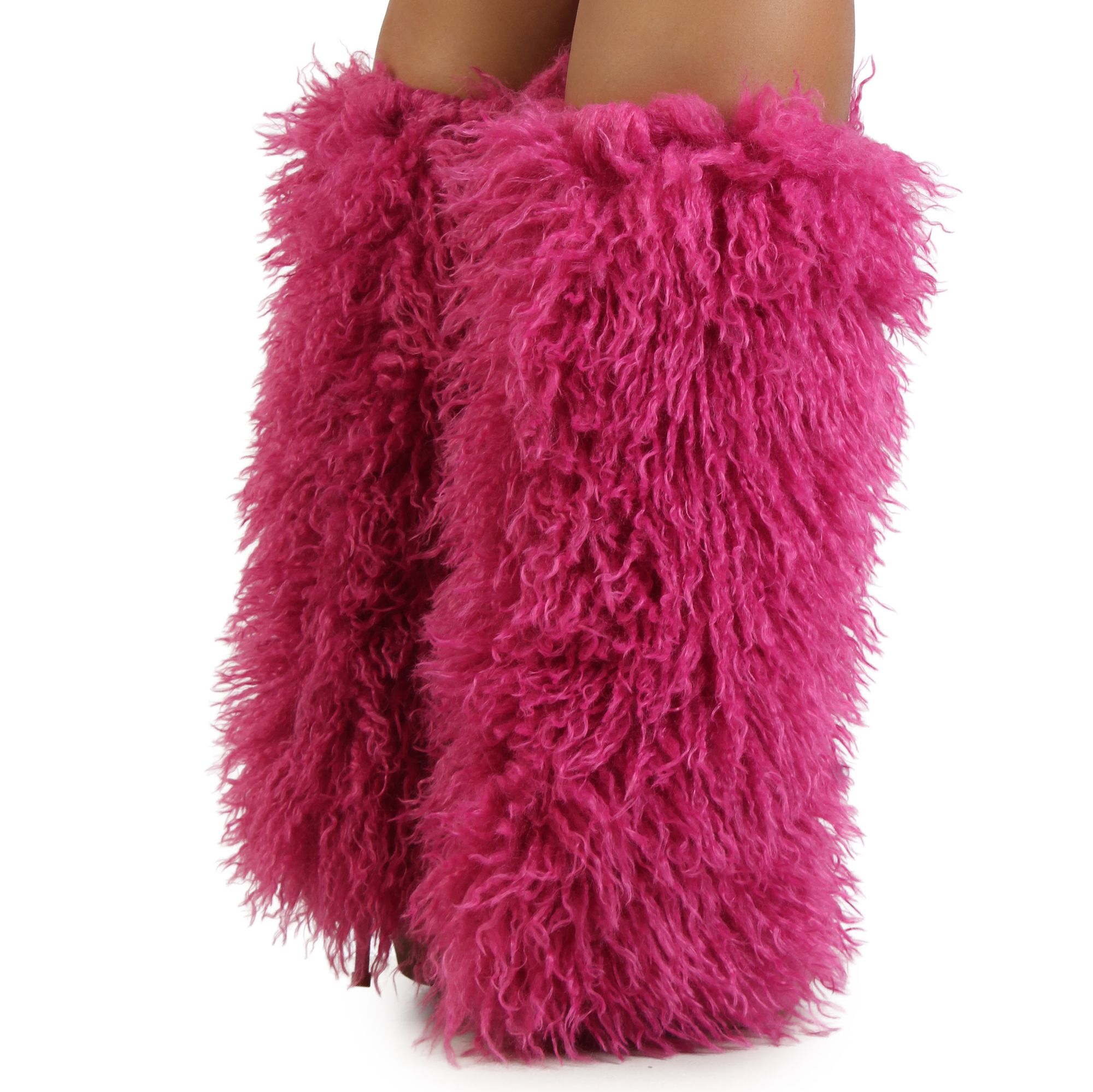 SHIEKH Demure-01Fur Stiletto Boot DEMURE-01-FUCH - Shiekh