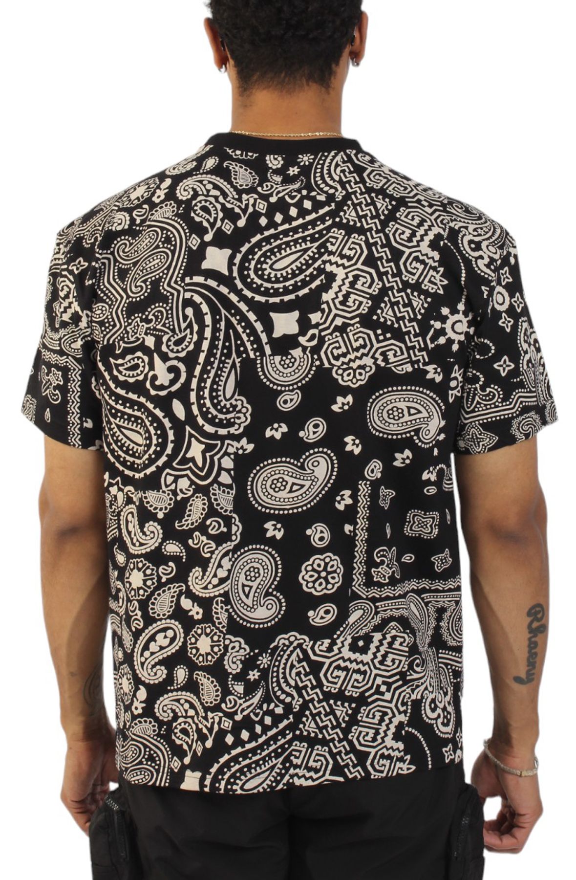 FBRK Paisley T-Shirt 941-123BLK - Shiekh
