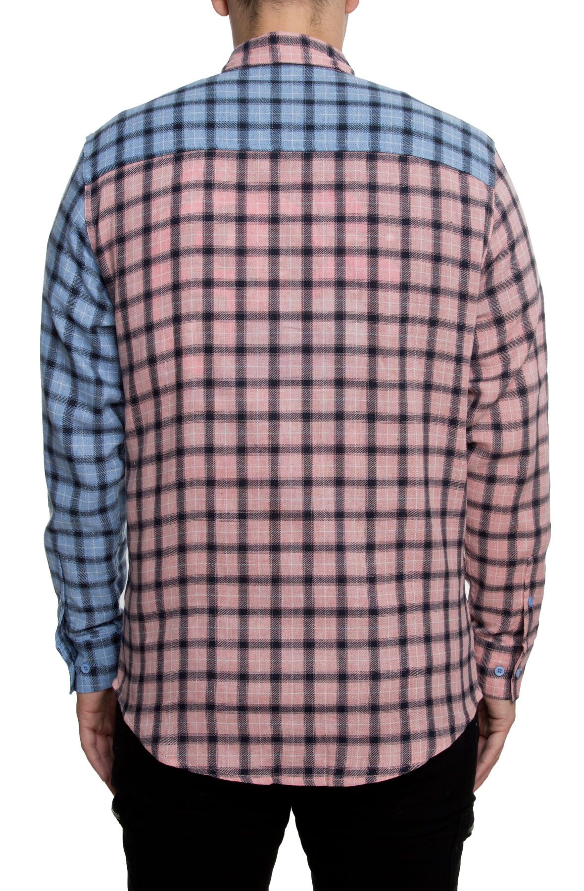 PINK DOLPHIN The Men's Script Two Tone L/S Flannel PSI1944SFPB-LTPNK ...
