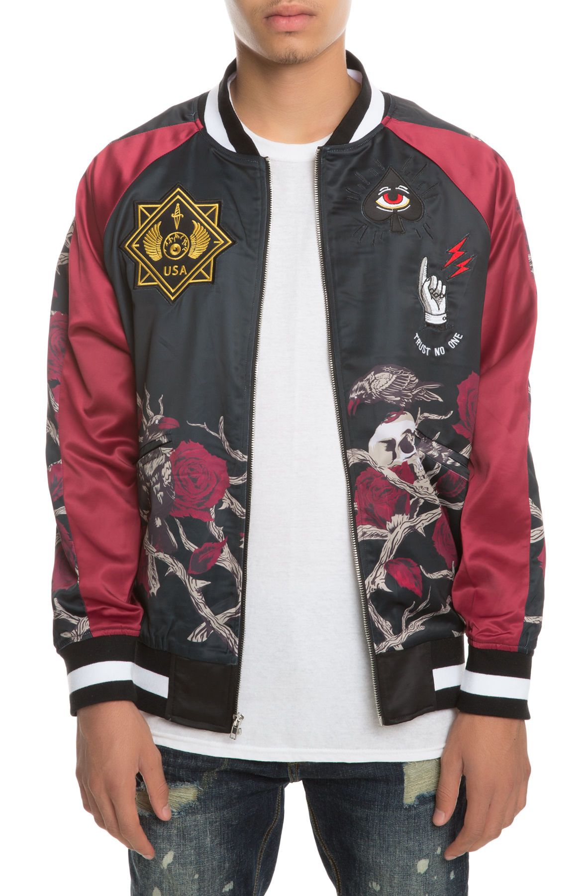 REASON The Judgement Bomber in Black and Red F8-371-BRD - Shiekh