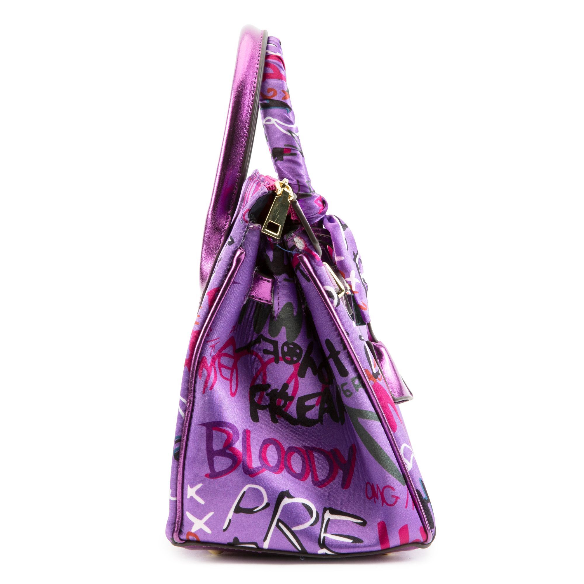MATA GROUPS USA Graffiti Tote Handbag MT-00002-PURGRF - Shiekh