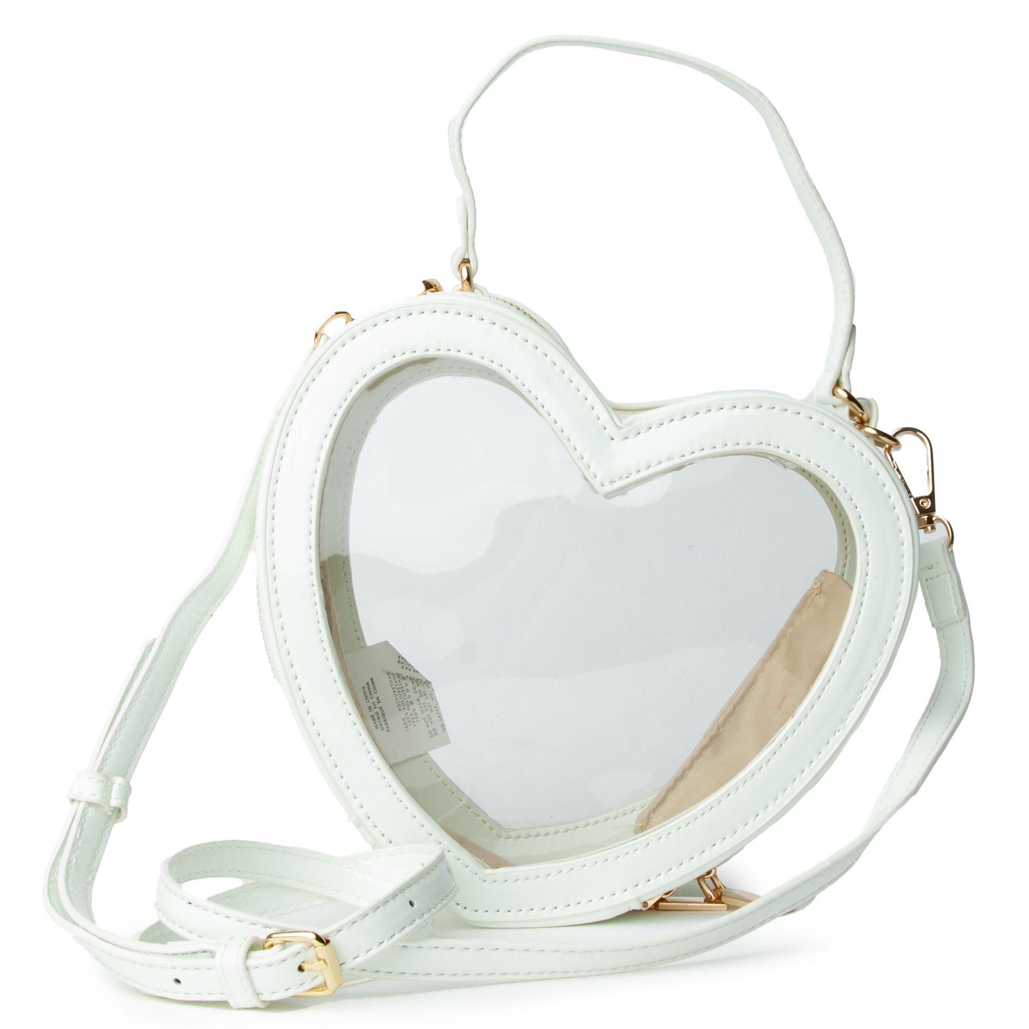H&D ACCESSORIES, INC Heart Shaped Bag HPC5418WT - Shiekh