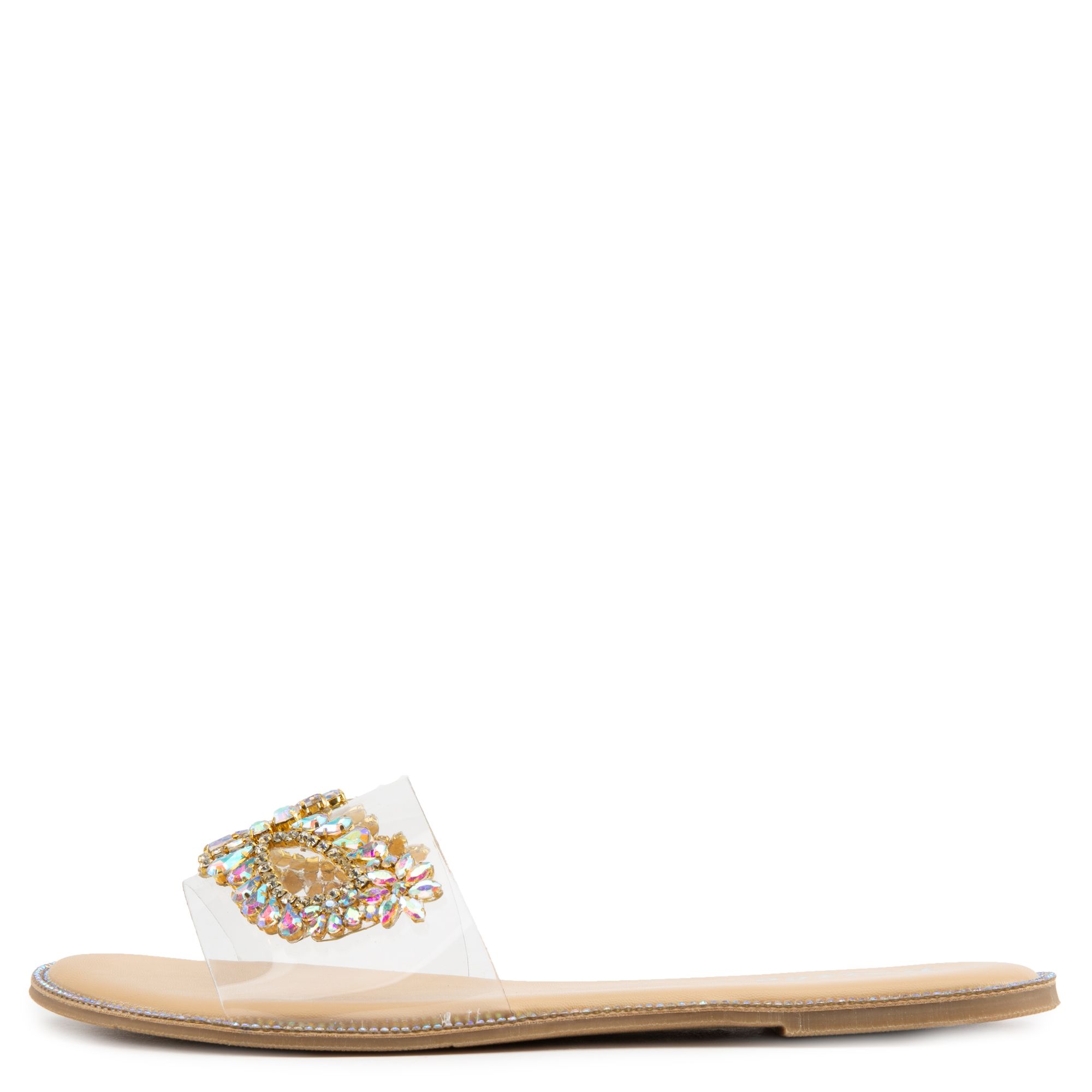 SHIEKH Isabella-08 Jewel Flat Sandals ISABELLA-08-IRID - Shiekh