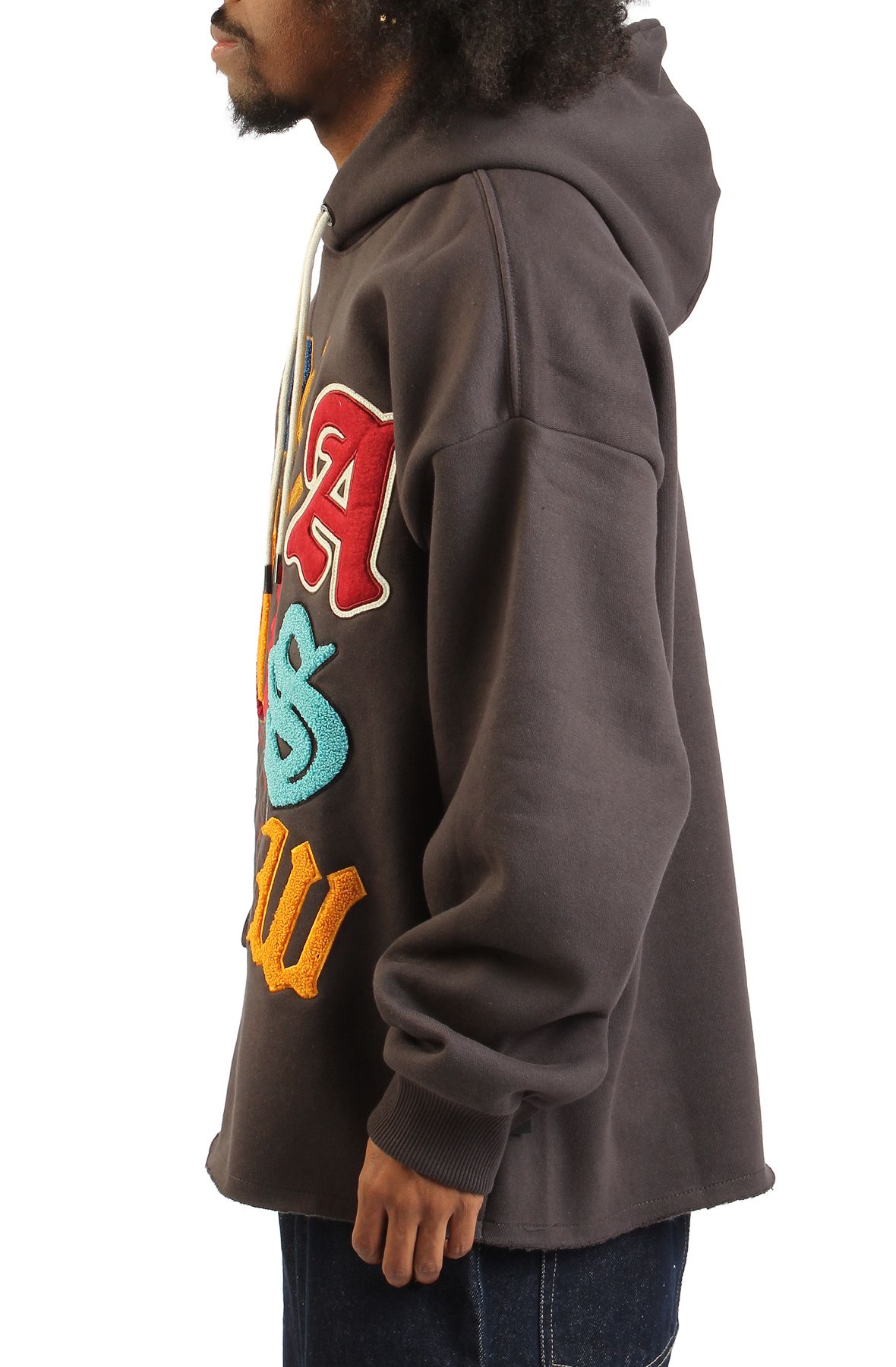 PAPER PLANES Letterman Hoodie 300489-CHRCL - Shiekh