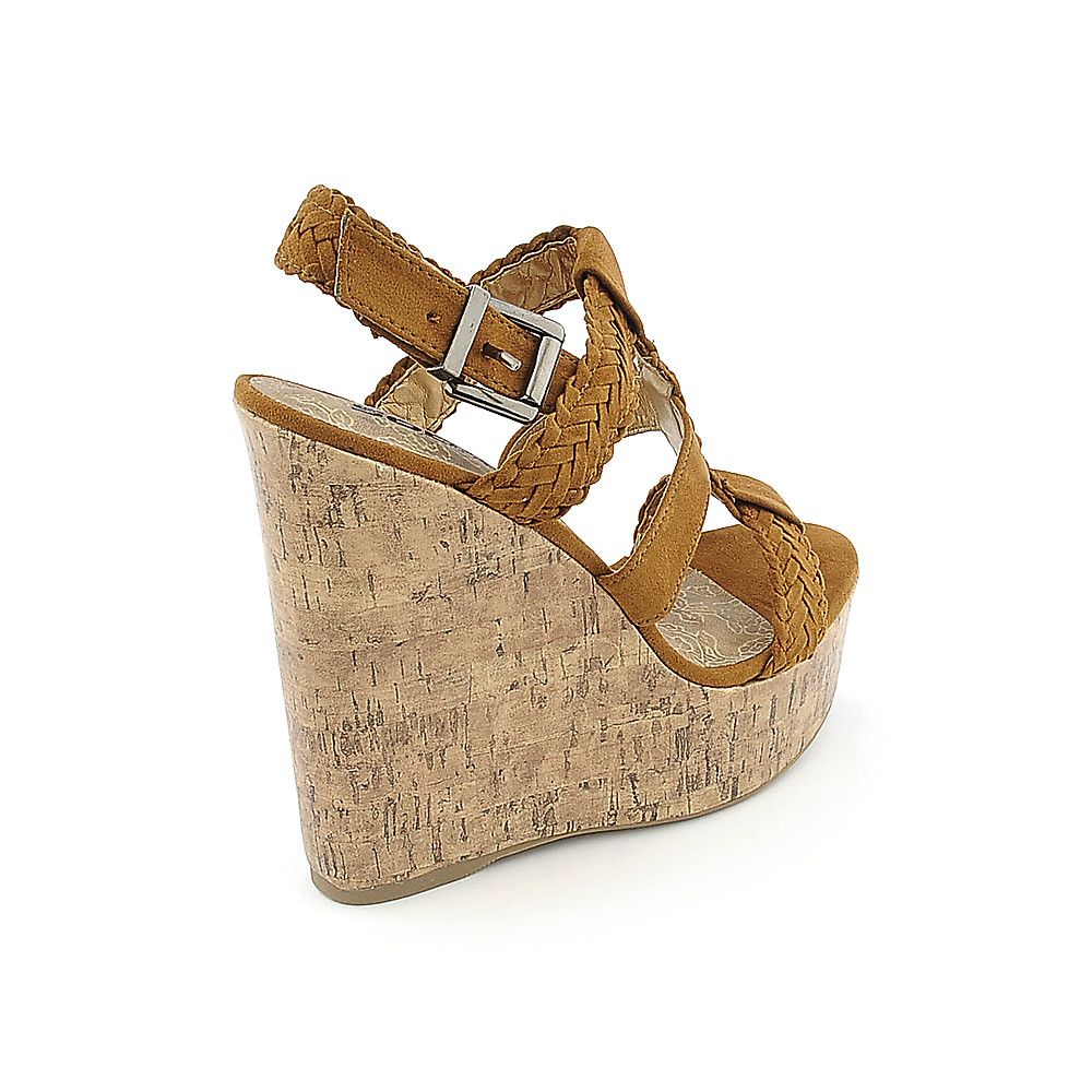 SODA Women's Sotto-S Wedge Sandal FD SOTTO-S/B-TAN - Shiekh