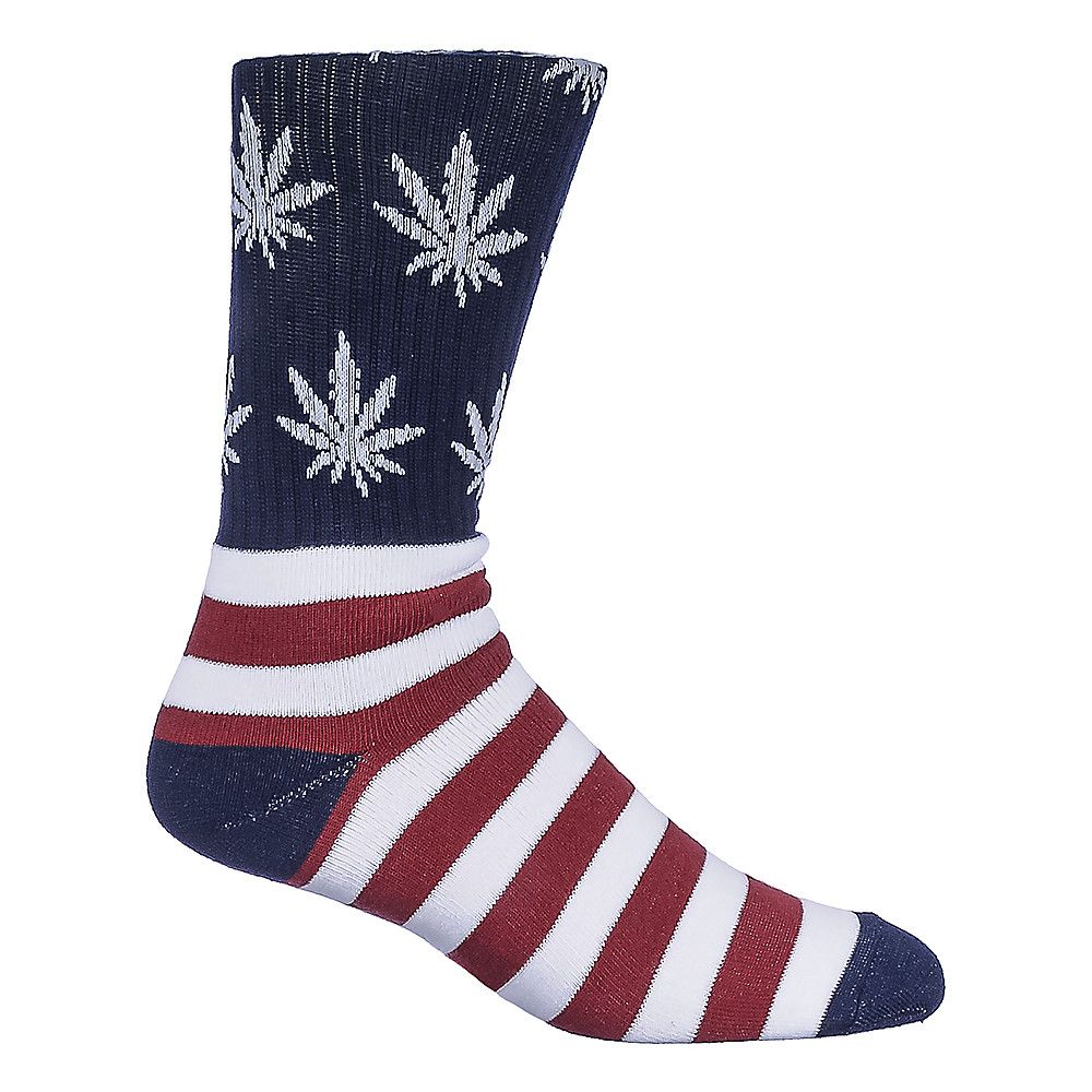 THE HOLY COUTURE Flag Leaf Sock FLAG LEAF SOCK/NAVY - Shiekh