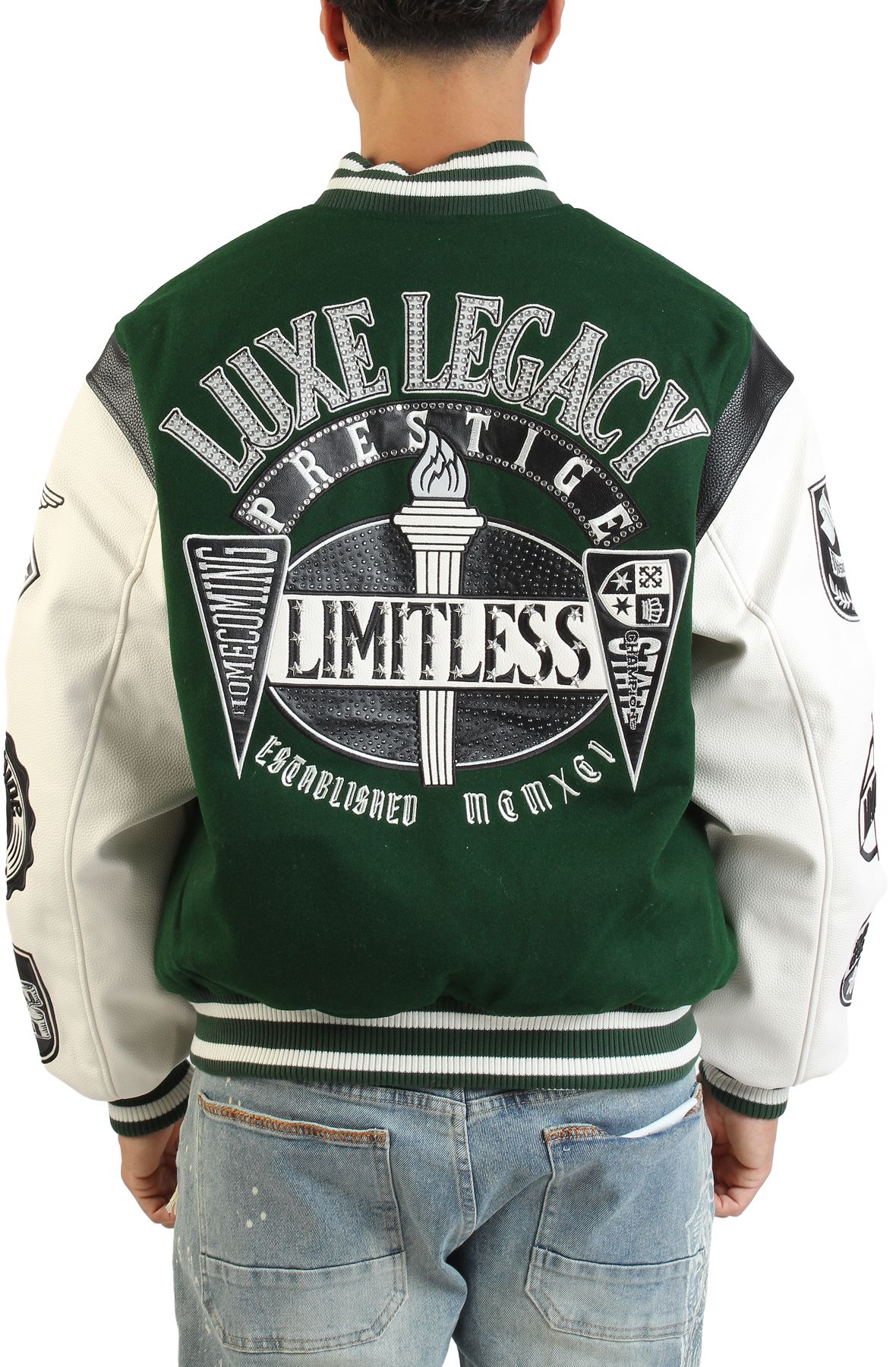 SMOKE RISE Luxe Legacy Jacket OH25697SK-HUNT - Shiekh