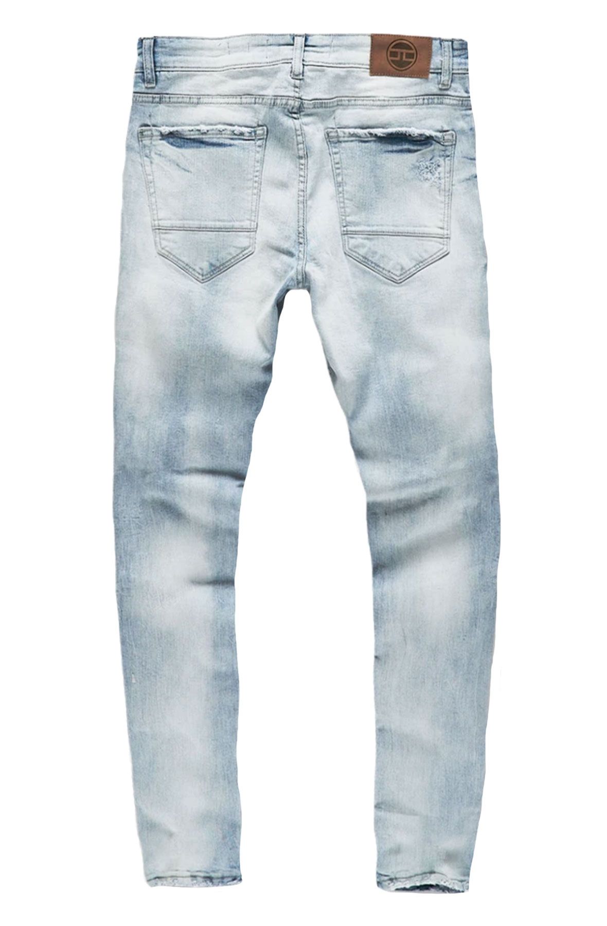 BRIAN BROTHERS INC. Sean Shredded Knee Slash Denim JM3314-ICEBLUE - Shiekh