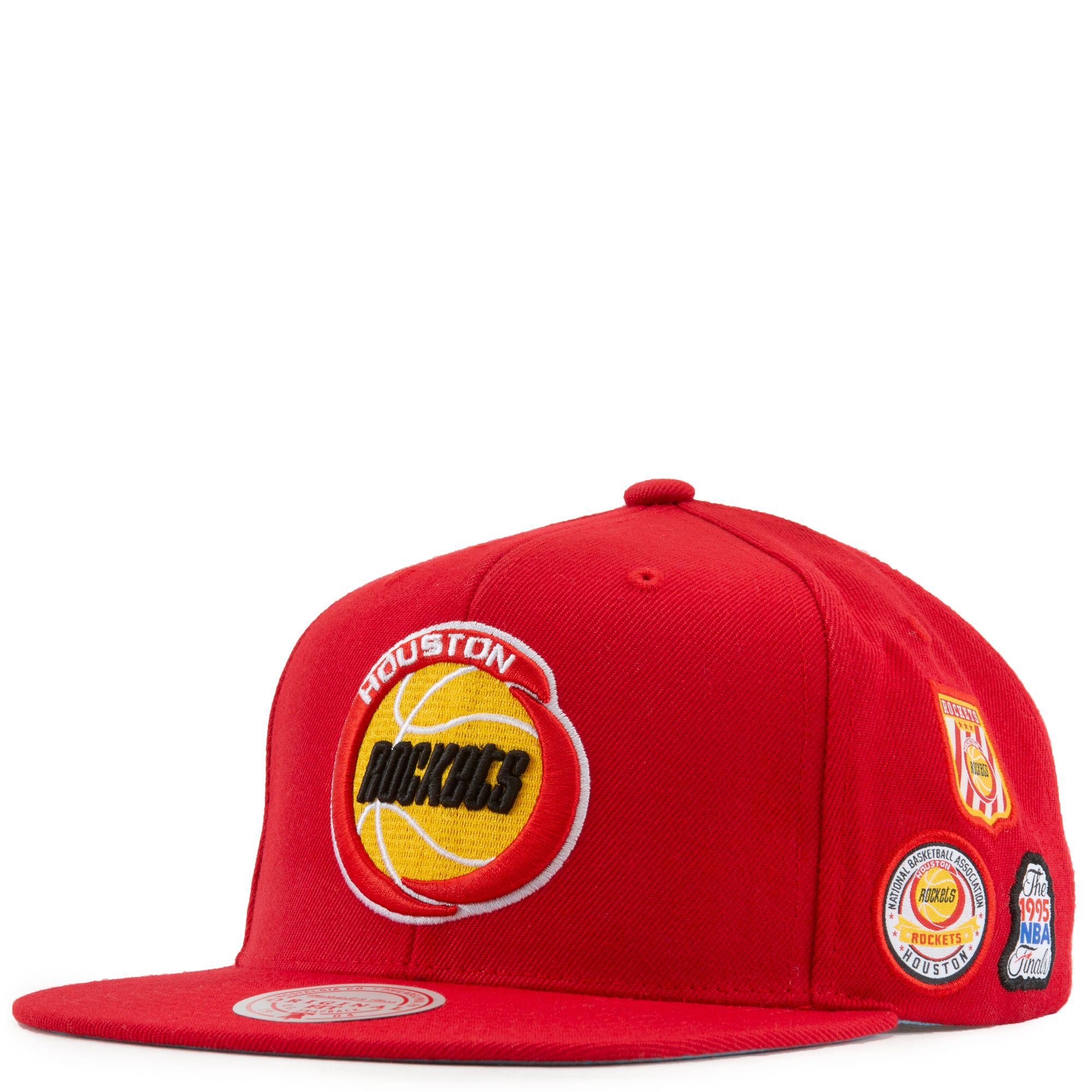 MITCHELL AND NESS Houston Rockets Blue Under Finals Snapback Hat ...